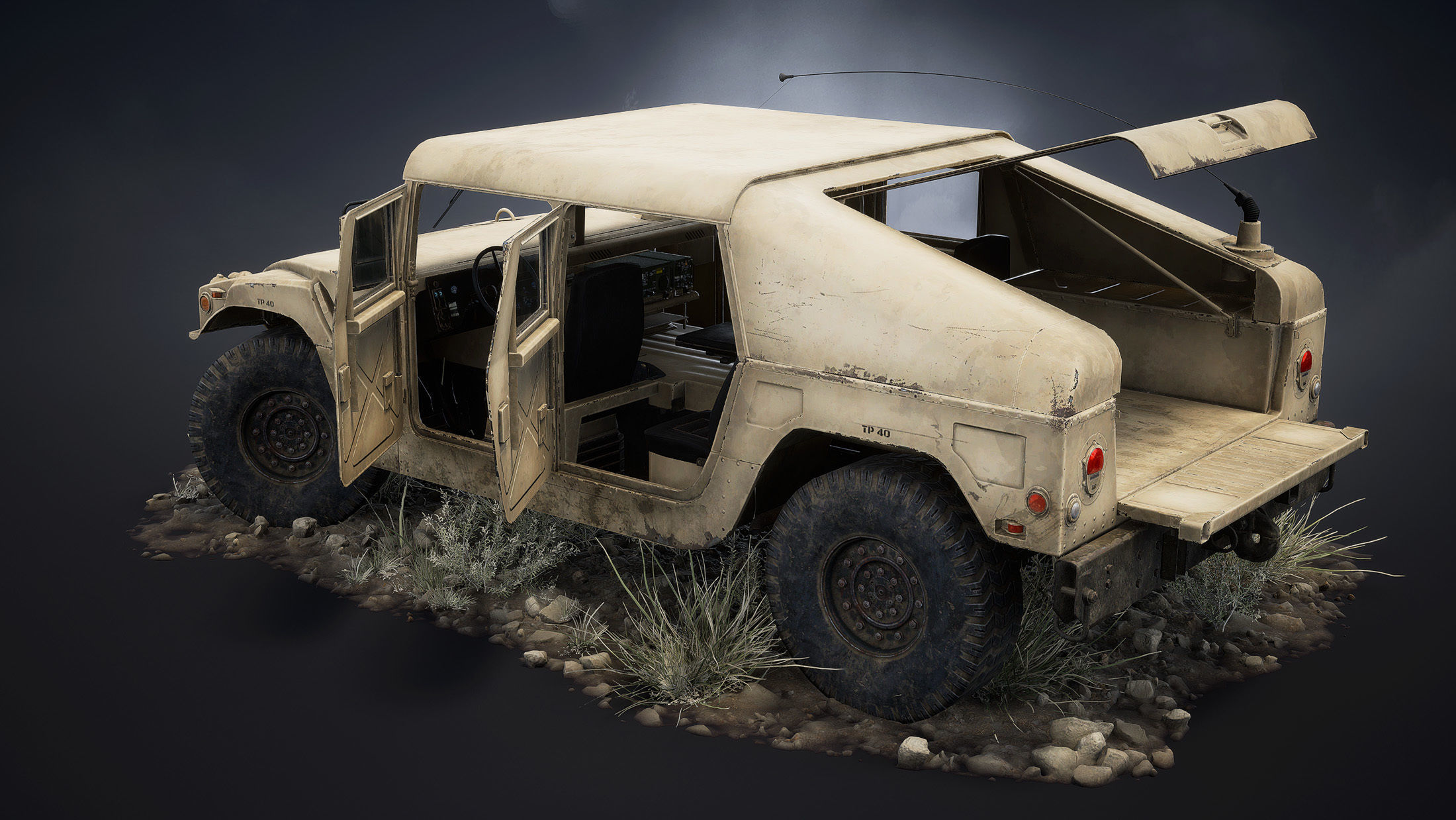 3D model HMMWV M998 Humvee VR / AR / low-poly | CGTrader