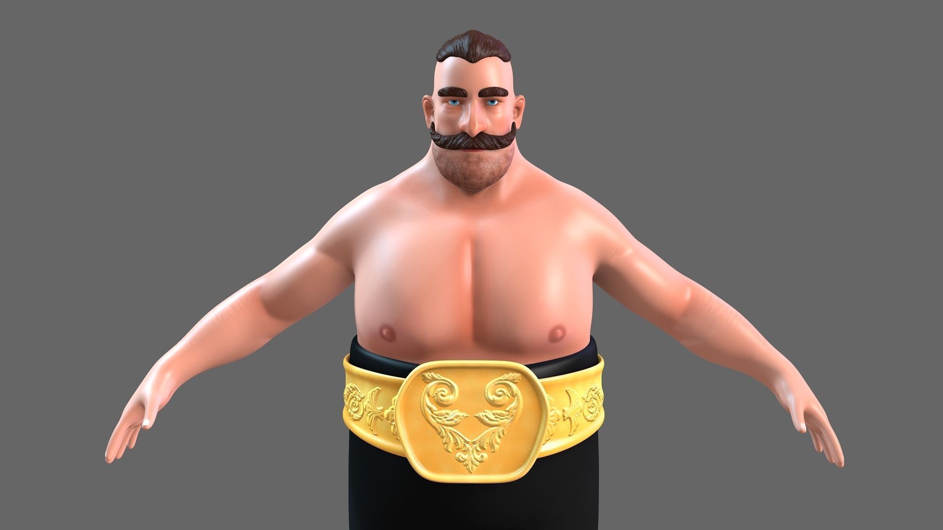 3D model Wrestler Character VR / AR / low-poly | CGTrader