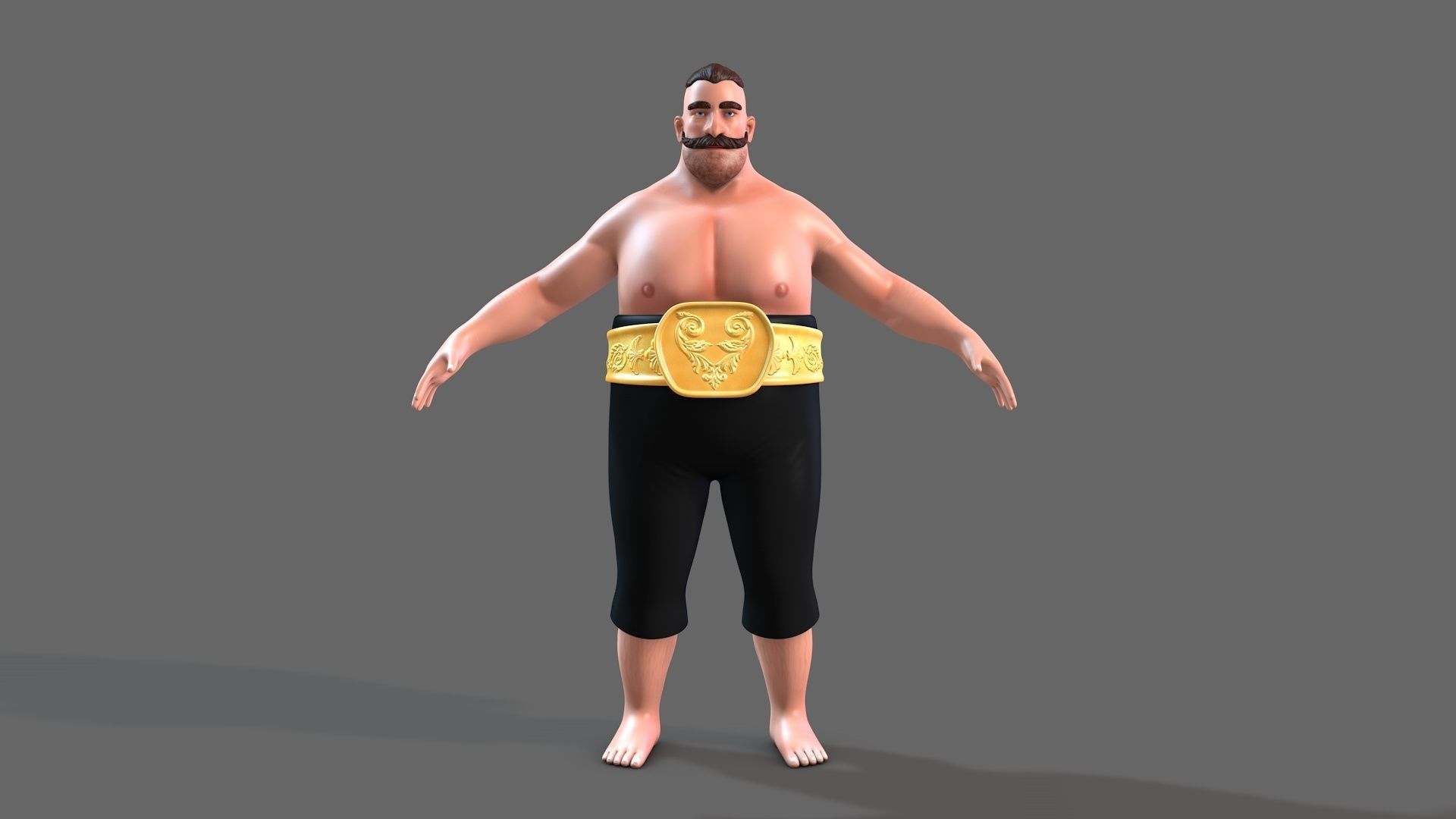 3D model Wrestler Character VR / AR / low-poly | CGTrader