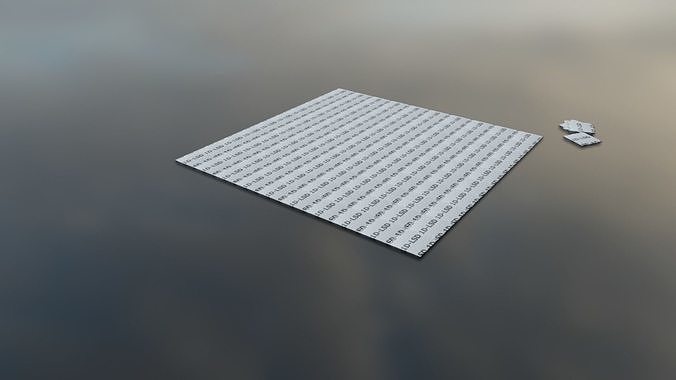 3D model 1D-LSD Blotters VR / AR / low-poly | CGTrader