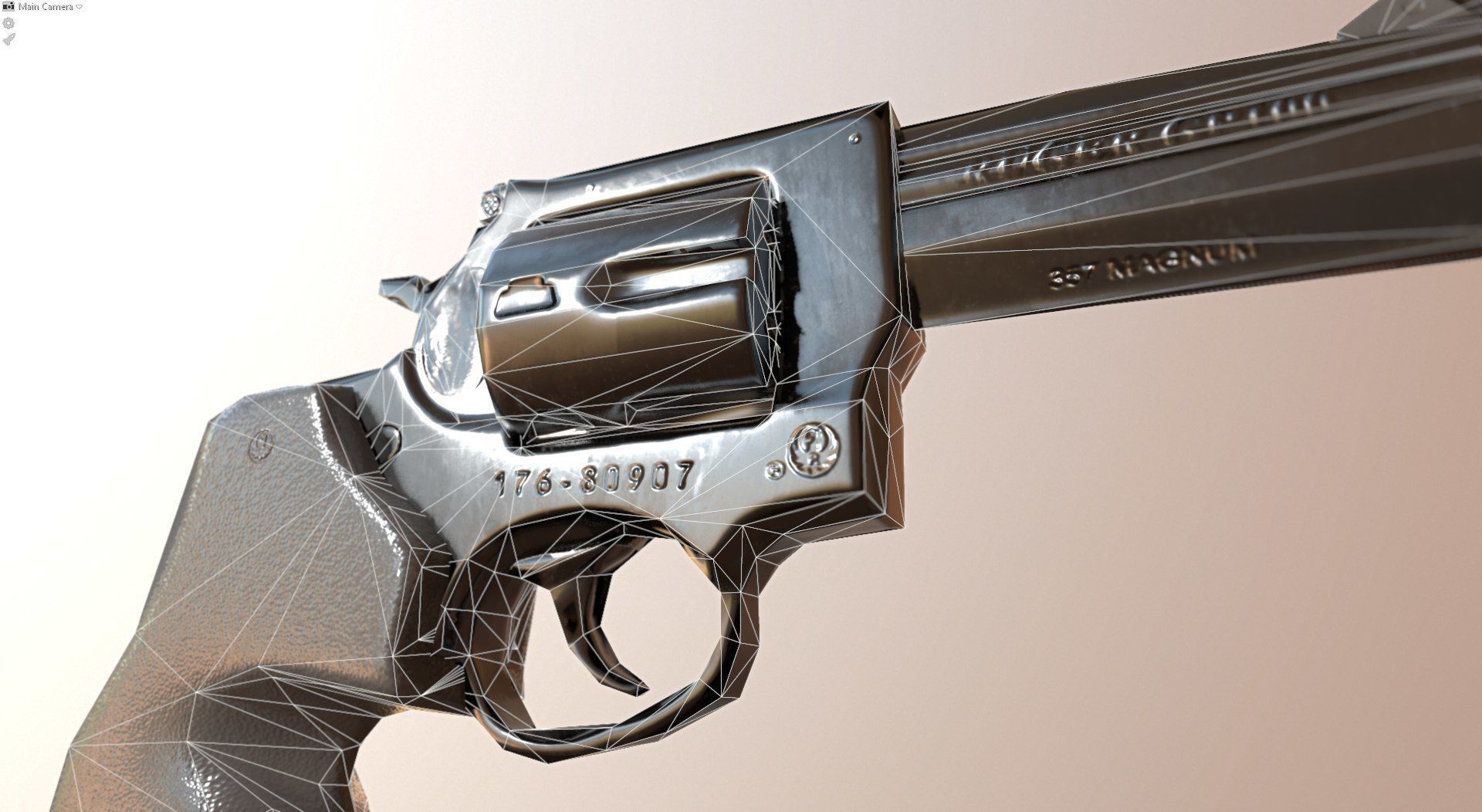 Revolver 357 magnum 3D model | CGTrader