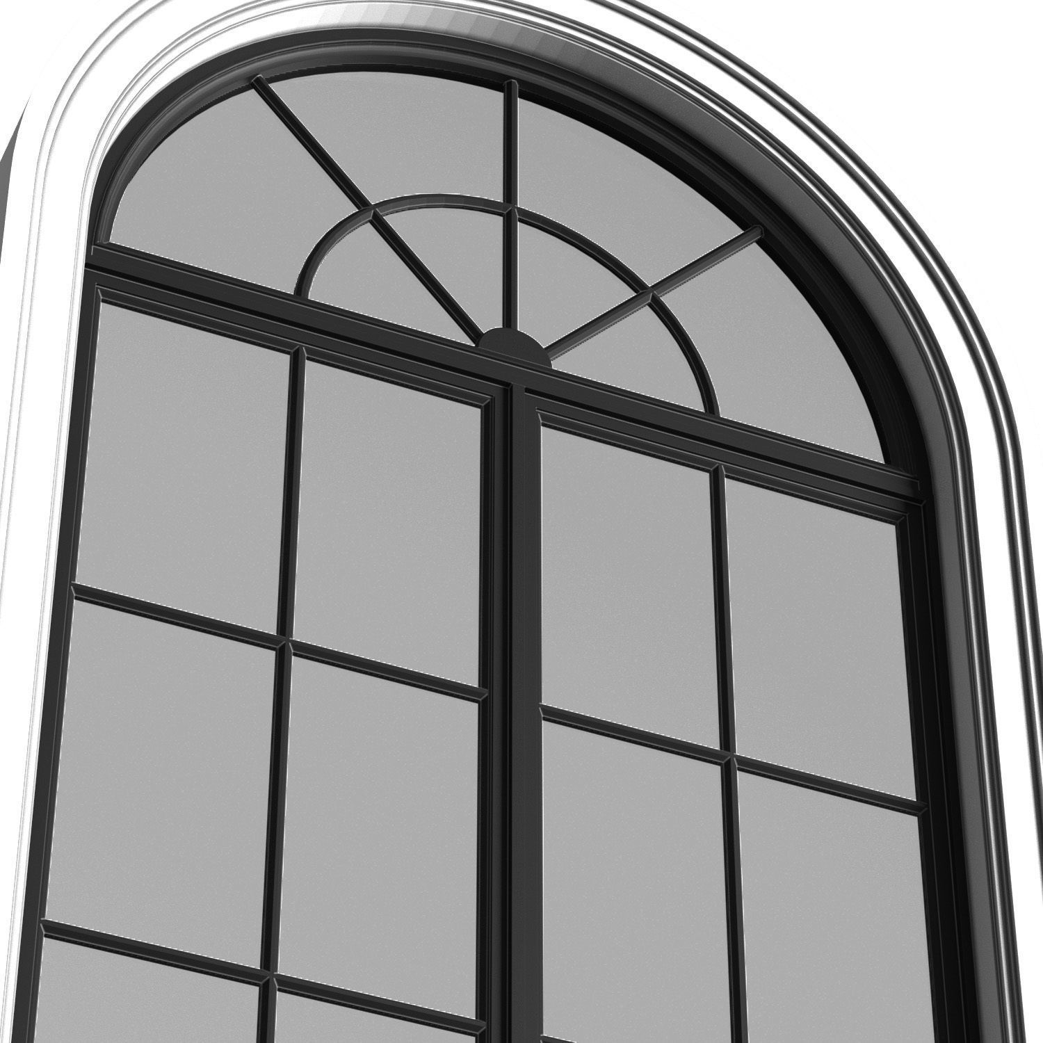 Arched Exterior Window 3D model | CGTrader