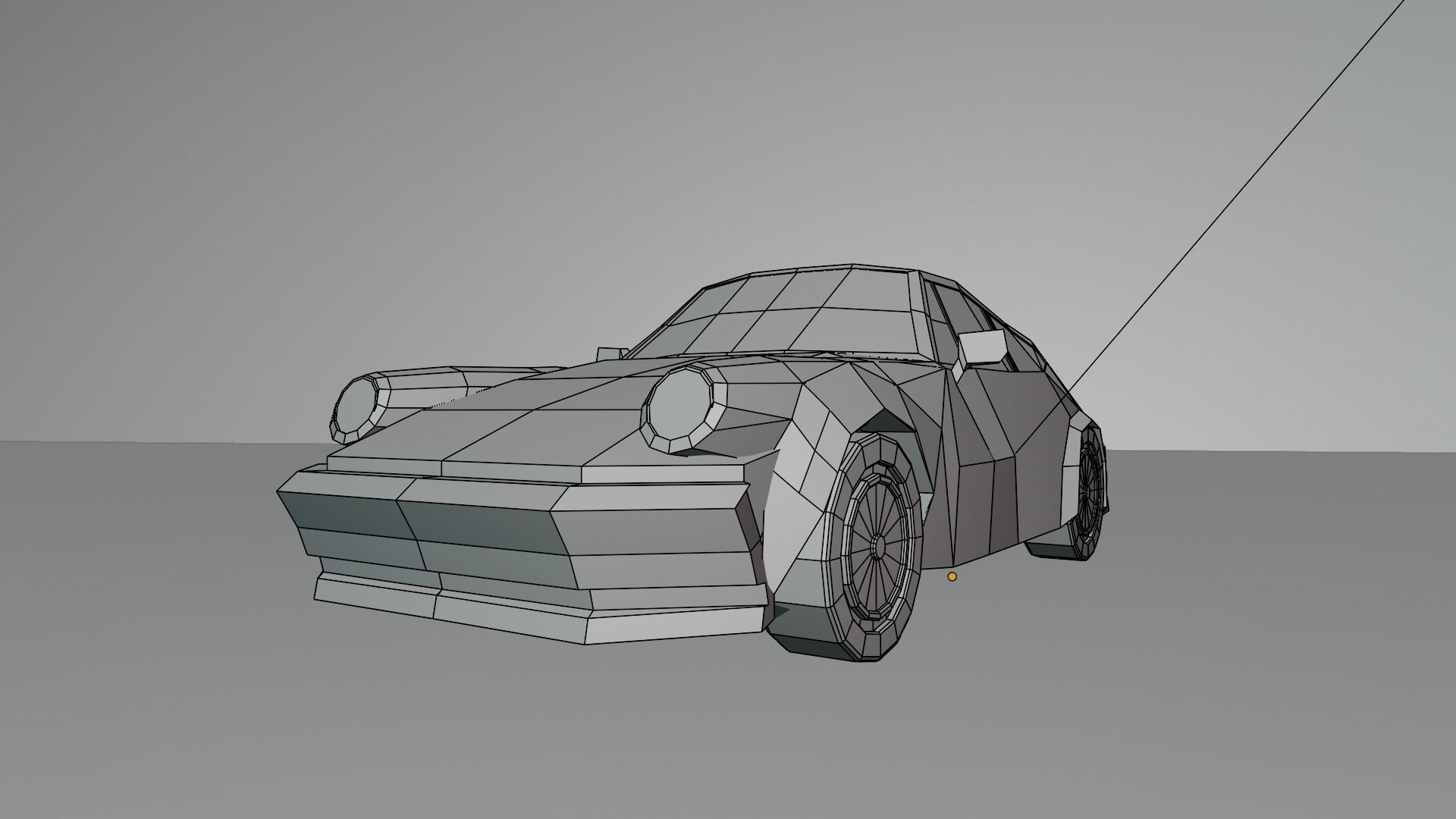 3D model Low Poly Porsche 911 Turbo VR / AR / low-poly | CGTrader