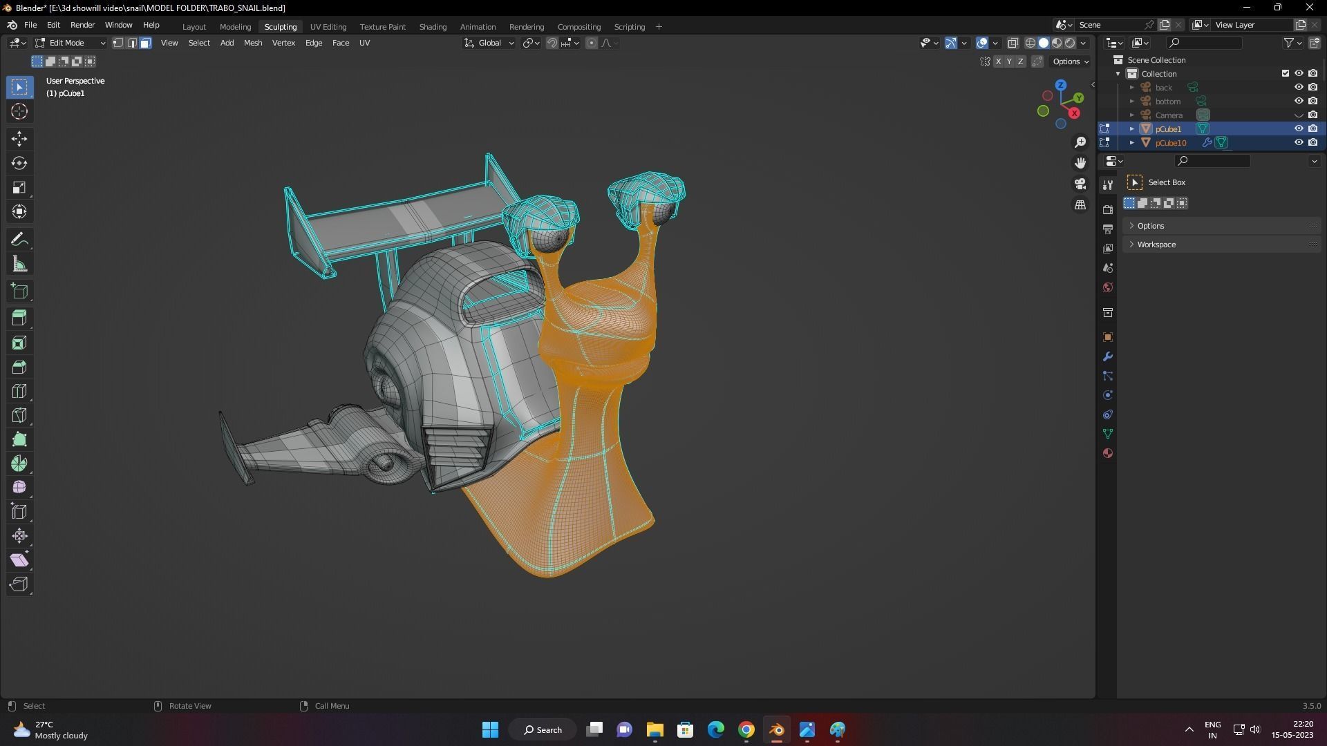 TRABO SNAIL 3D model animated | CGTrader