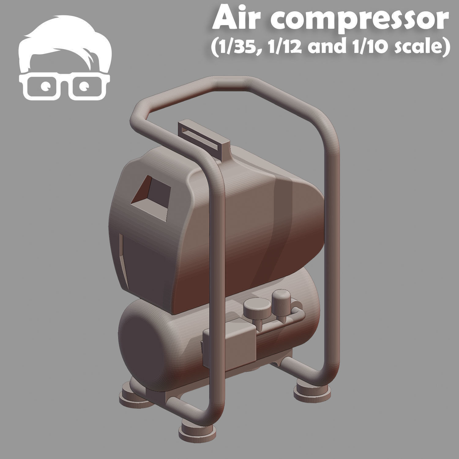 Air Compressor - inc scaled files for diorama and action figures 3D ...