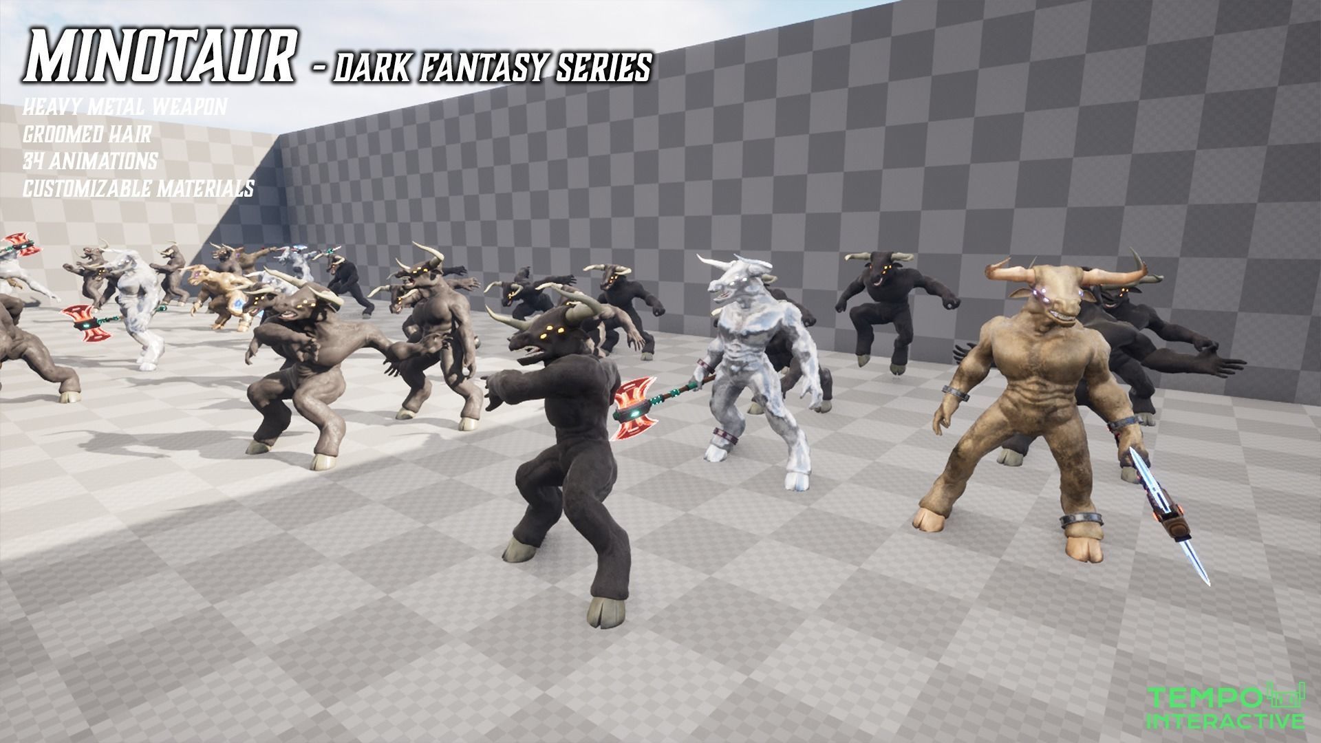 3D model Minotaur - Dark Fantasy VR / AR / low-poly | CGTrader