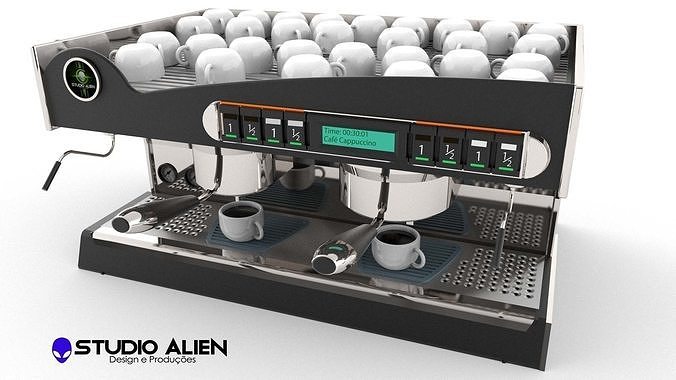3D model Cafeteira - coffee machine VR / AR / low-poly | CGTrader