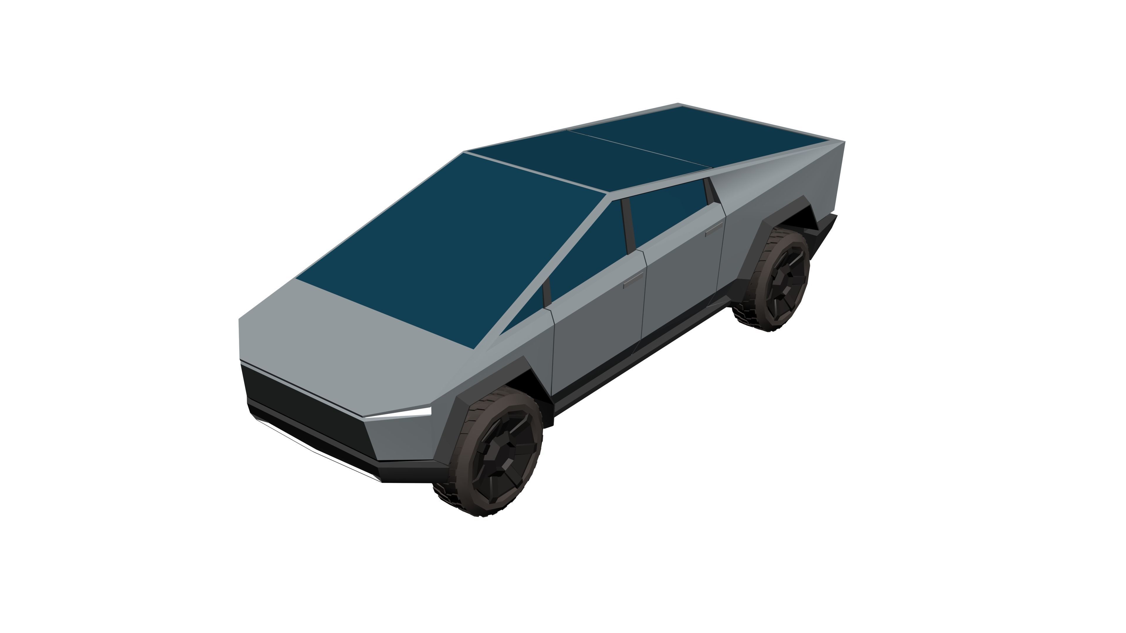 3D model Tesla Cybertruck Hypercasual VR / AR / low-poly | CGTrader