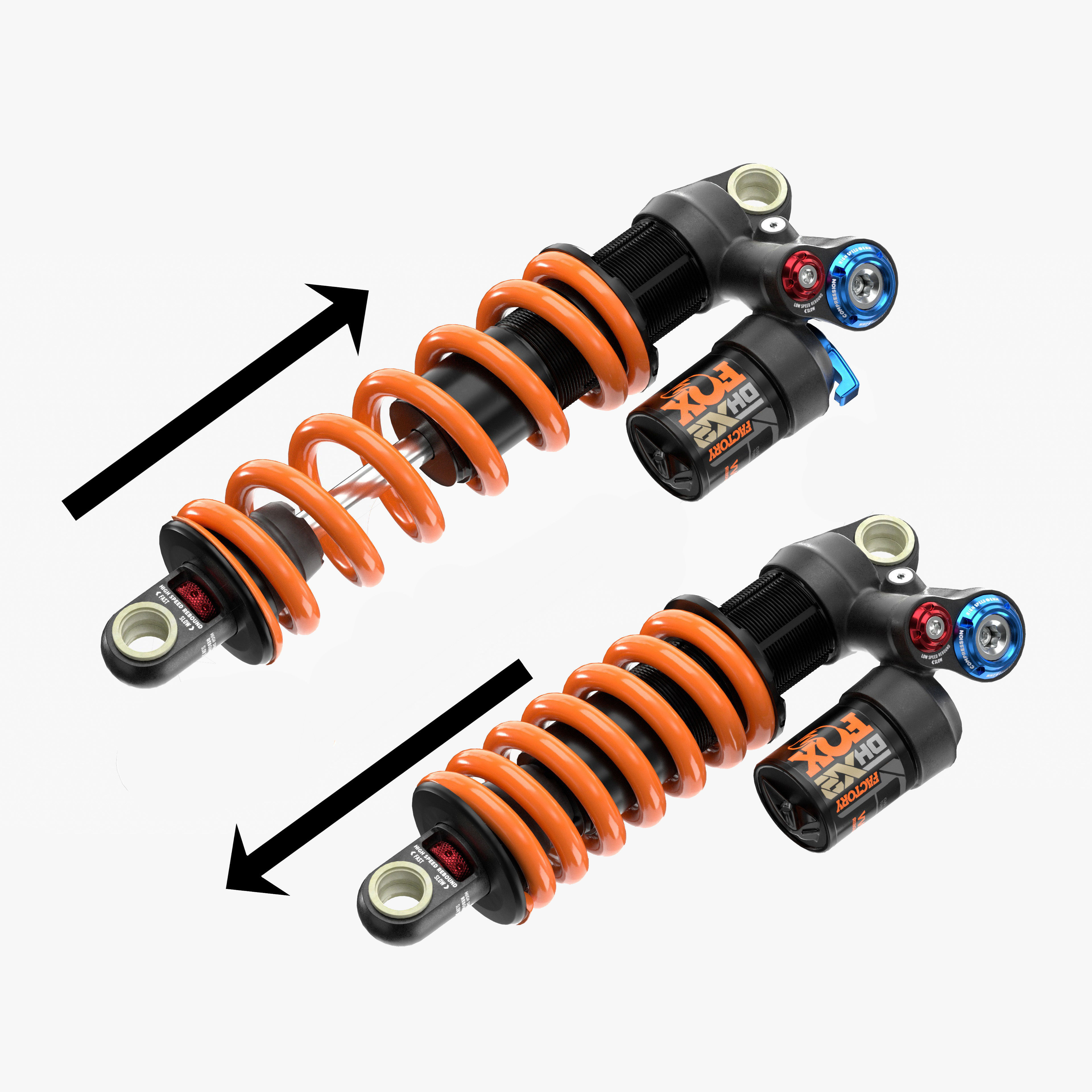 3D model FOX DHX2 coil shock VR / AR / low-poly | CGTrader