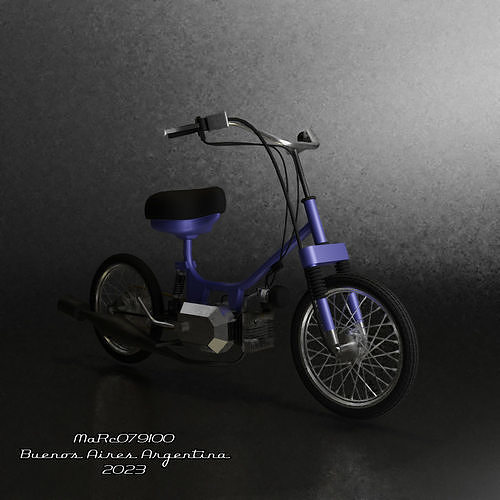 Zanella Pocket moped 48cc 3D model | CGTrader