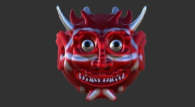 Kabuki Mask free 3D model | CGTrader