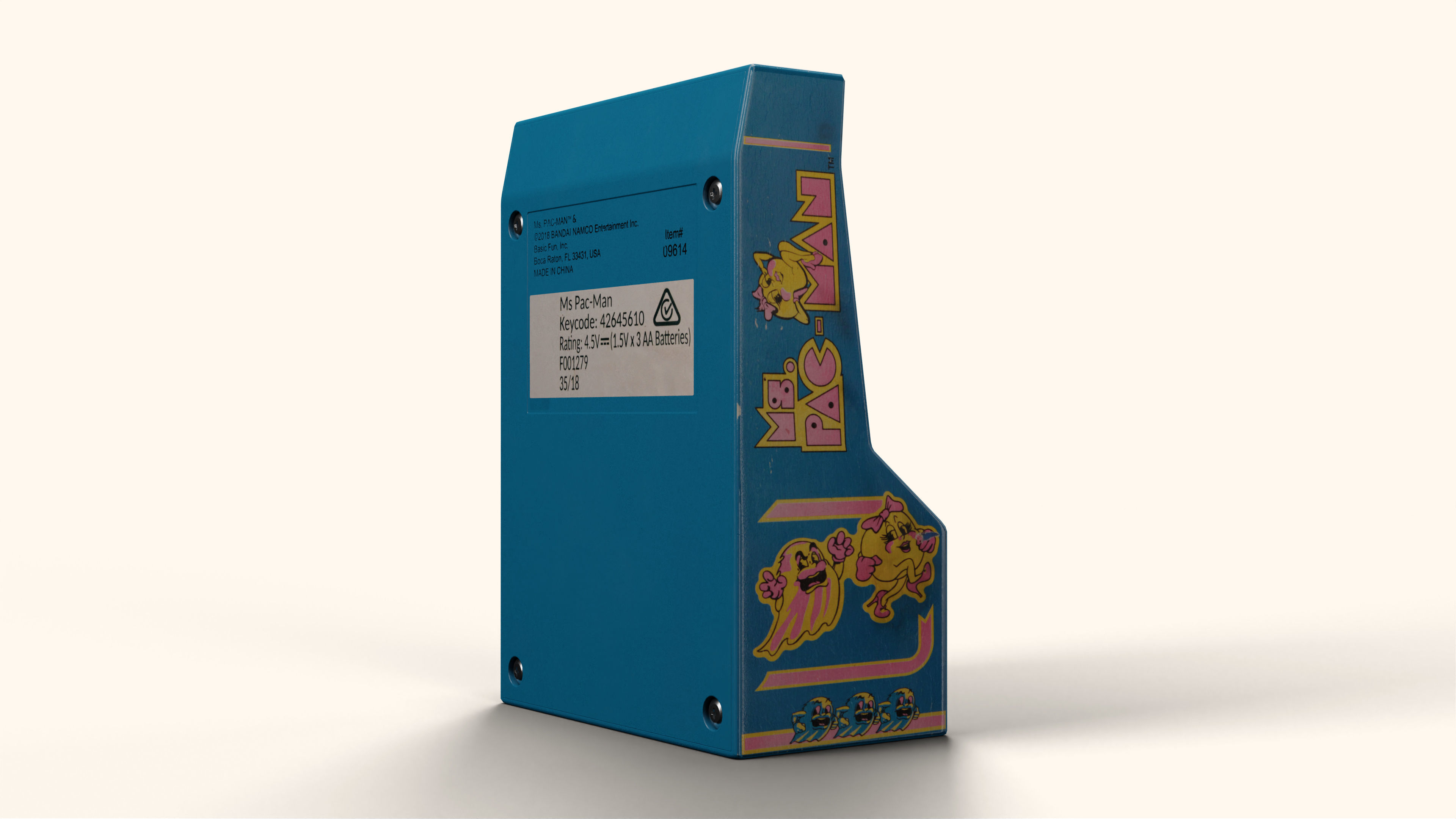 3D model Ms Pacman Mini Arcade Machine Portable Device 3D Model VR / AR ...