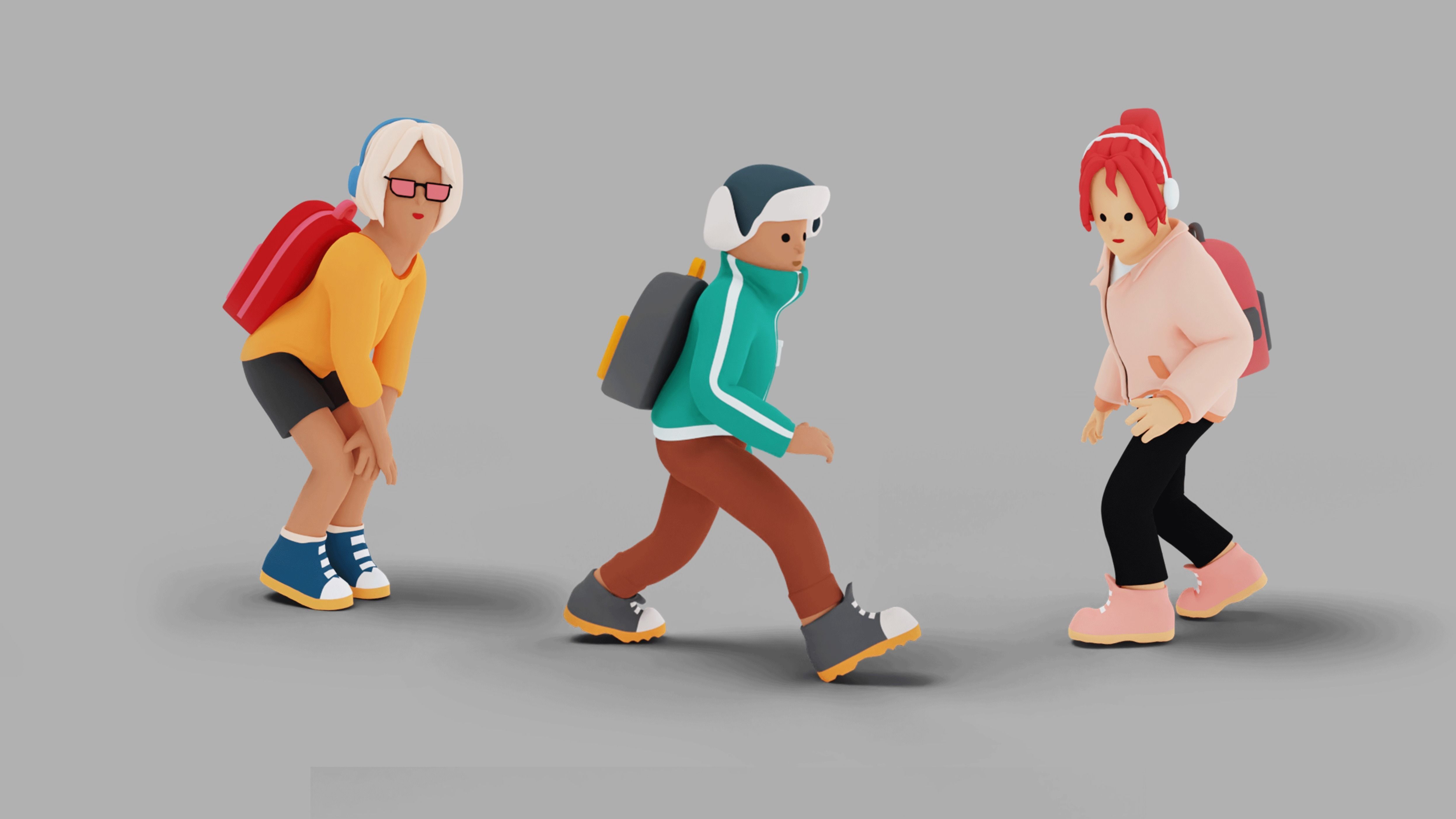 3D model Cartoon Characters - Pack x32 - vol2 VR / AR / low-poly | CGTrader