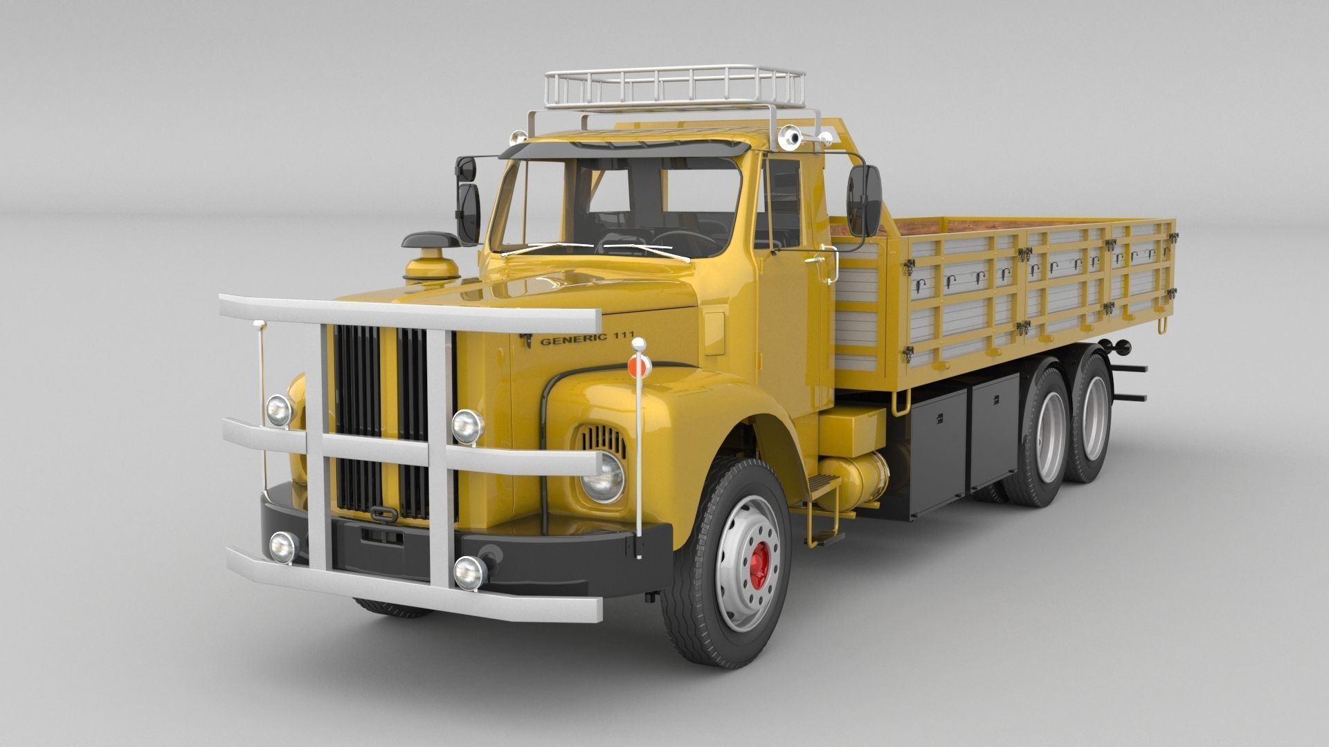 1975 Generic Truck Bed 3D model | CGTrader
