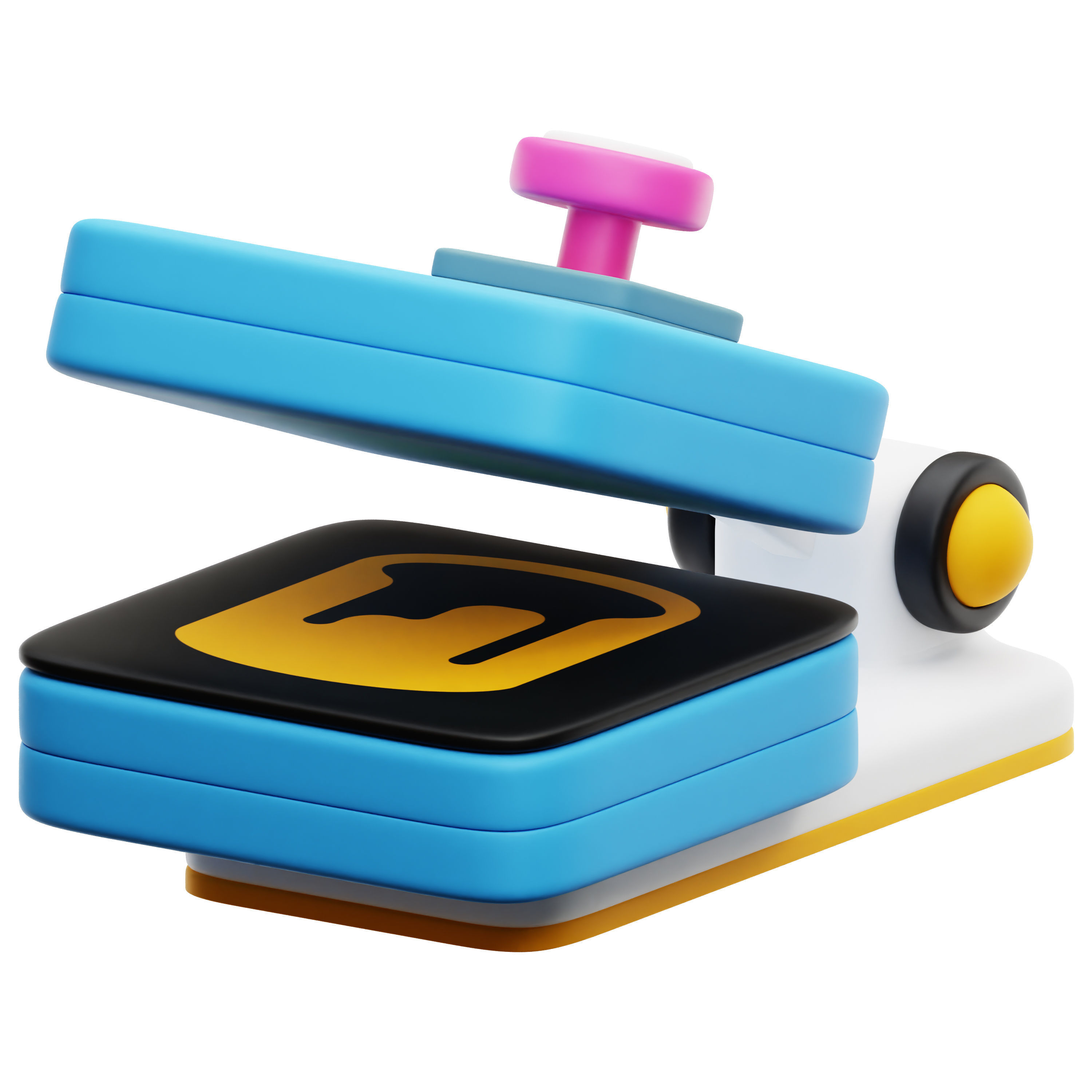 3D model Heat Press Machine 3D Icon VR / AR / low-poly | CGTrader