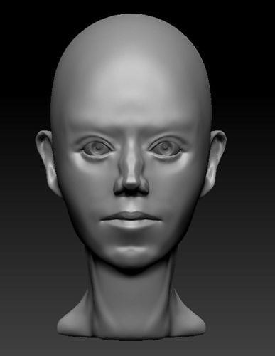 Asian Women Head 3D Modeling Exercise 3D model | CGTrader