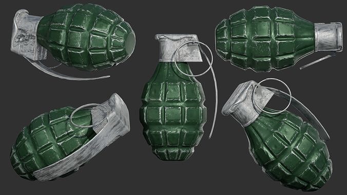 3D model Hand grenade VR / AR / low-poly | CGTrader