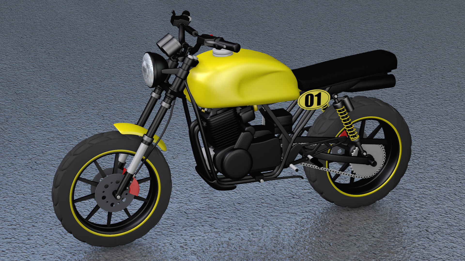 Classic Motorcycle Collection 3D model | CGTrader