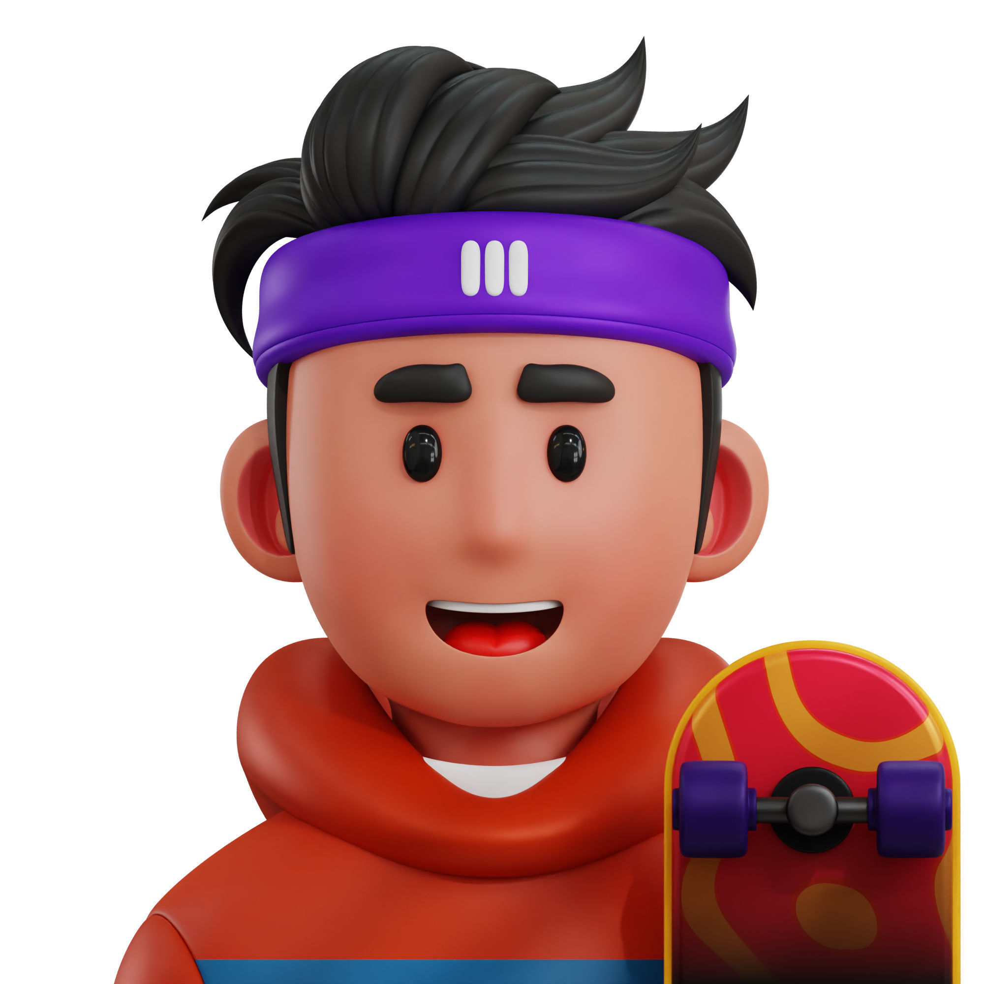 3D model Skater Player Avatar 3D Icon VR / AR / low-poly | CGTrader