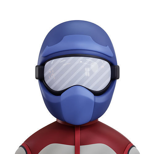 3D model Motocross Player Avatar 3D Icon VR / AR / low-poly | CGTrader