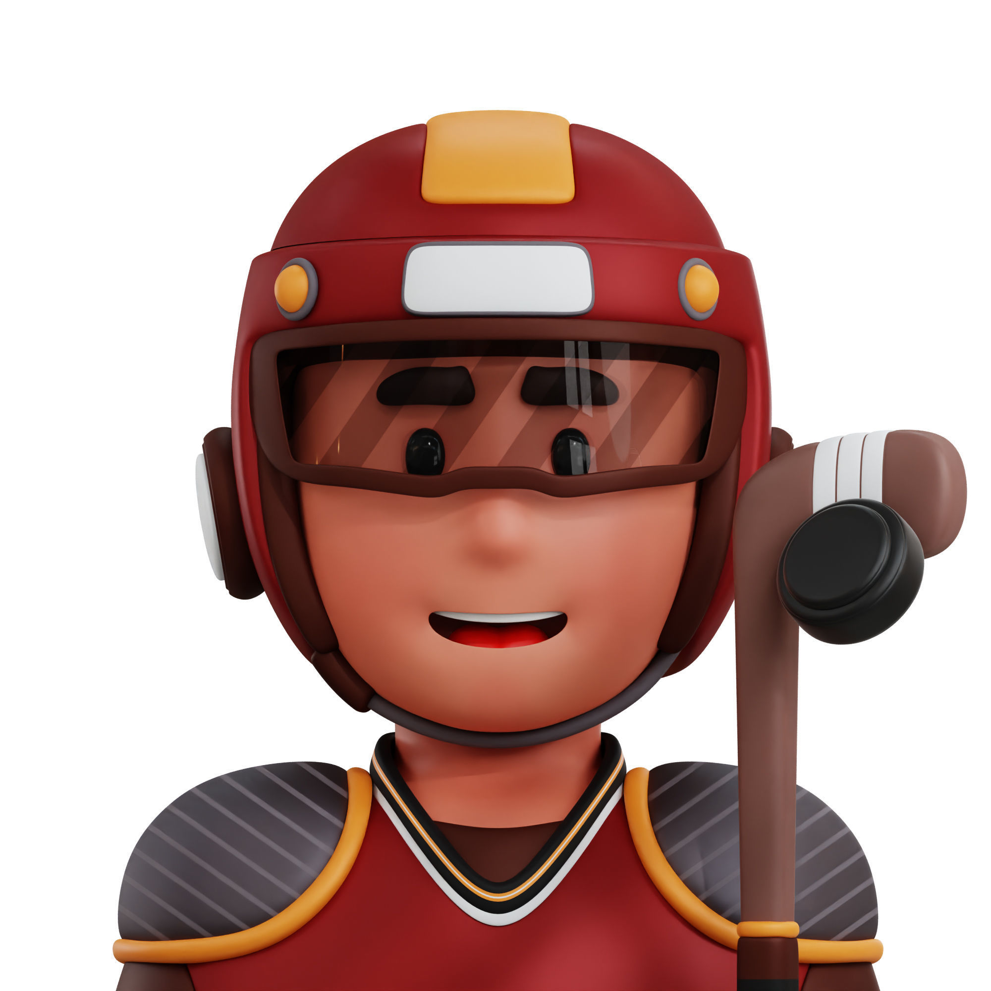 3D model Hockey Player Avatar 3D Icon VR / AR / low-poly | CGTrader