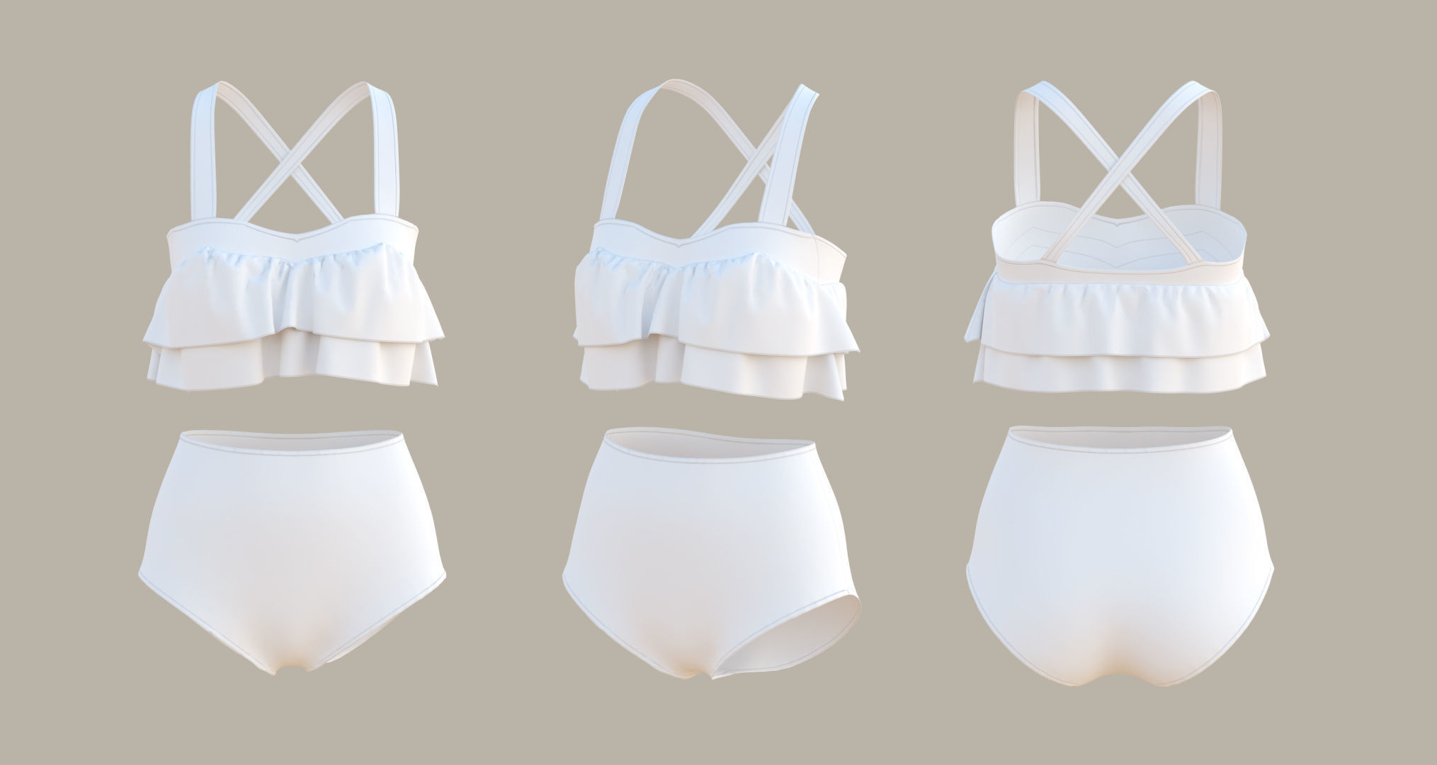 Swimming Suit Marvelous Designer 3D model | CGTrader