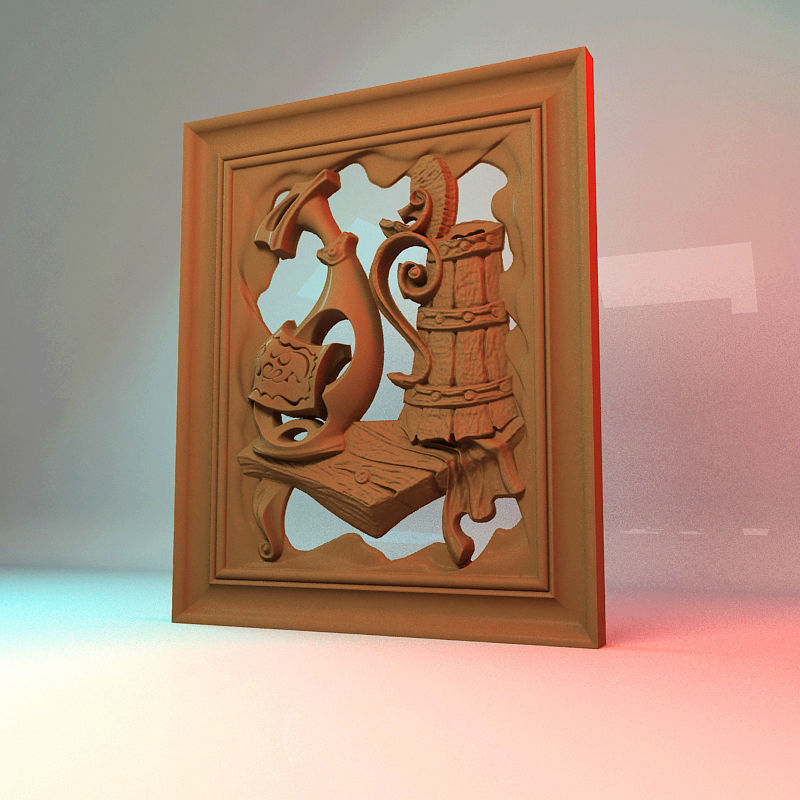 Art picture 3D STL Model for Cnc users 3D print model 3D model 3D ...