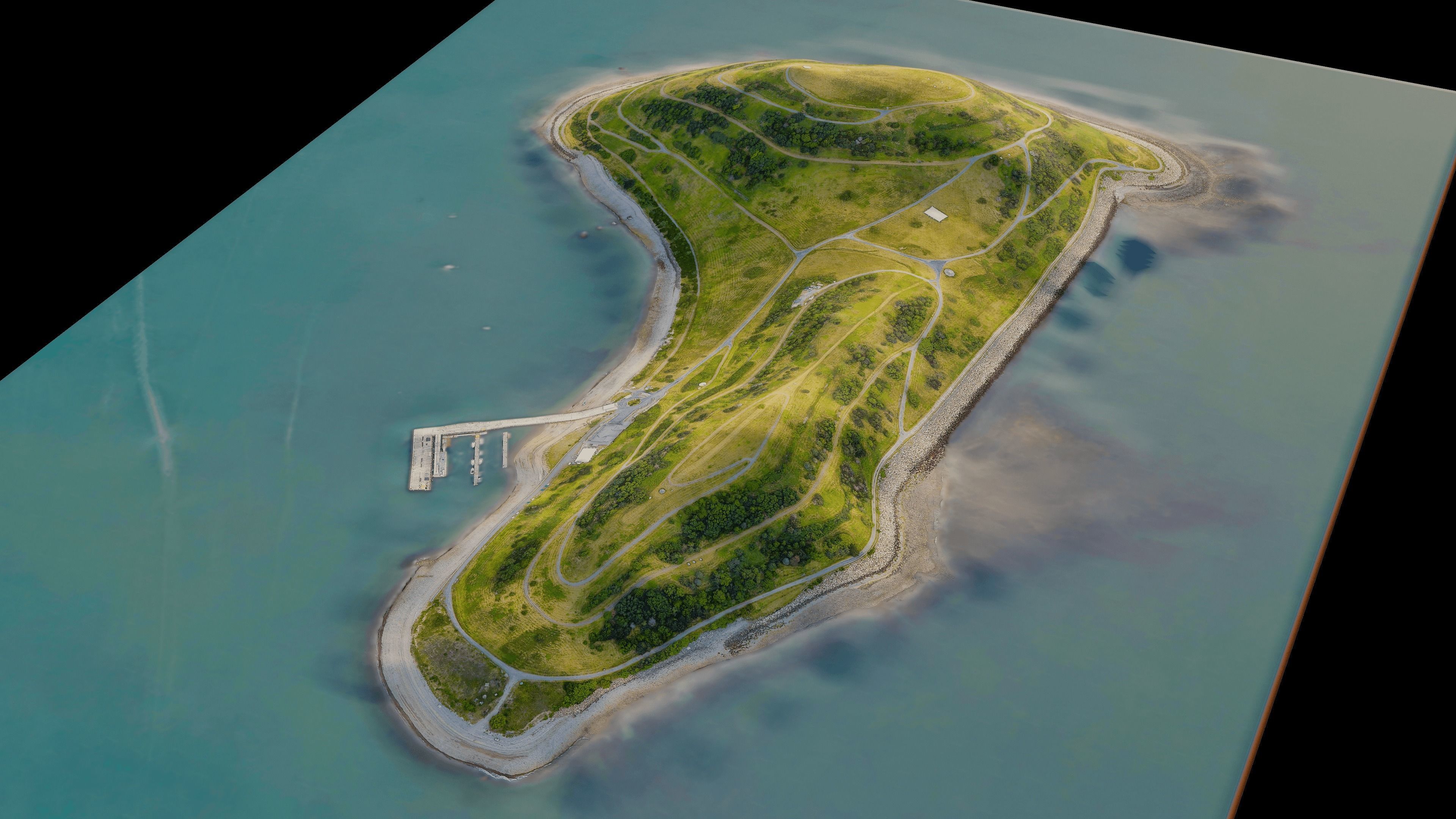 Spectacle Island Boston 3d model terrain 3D model | CGTrader