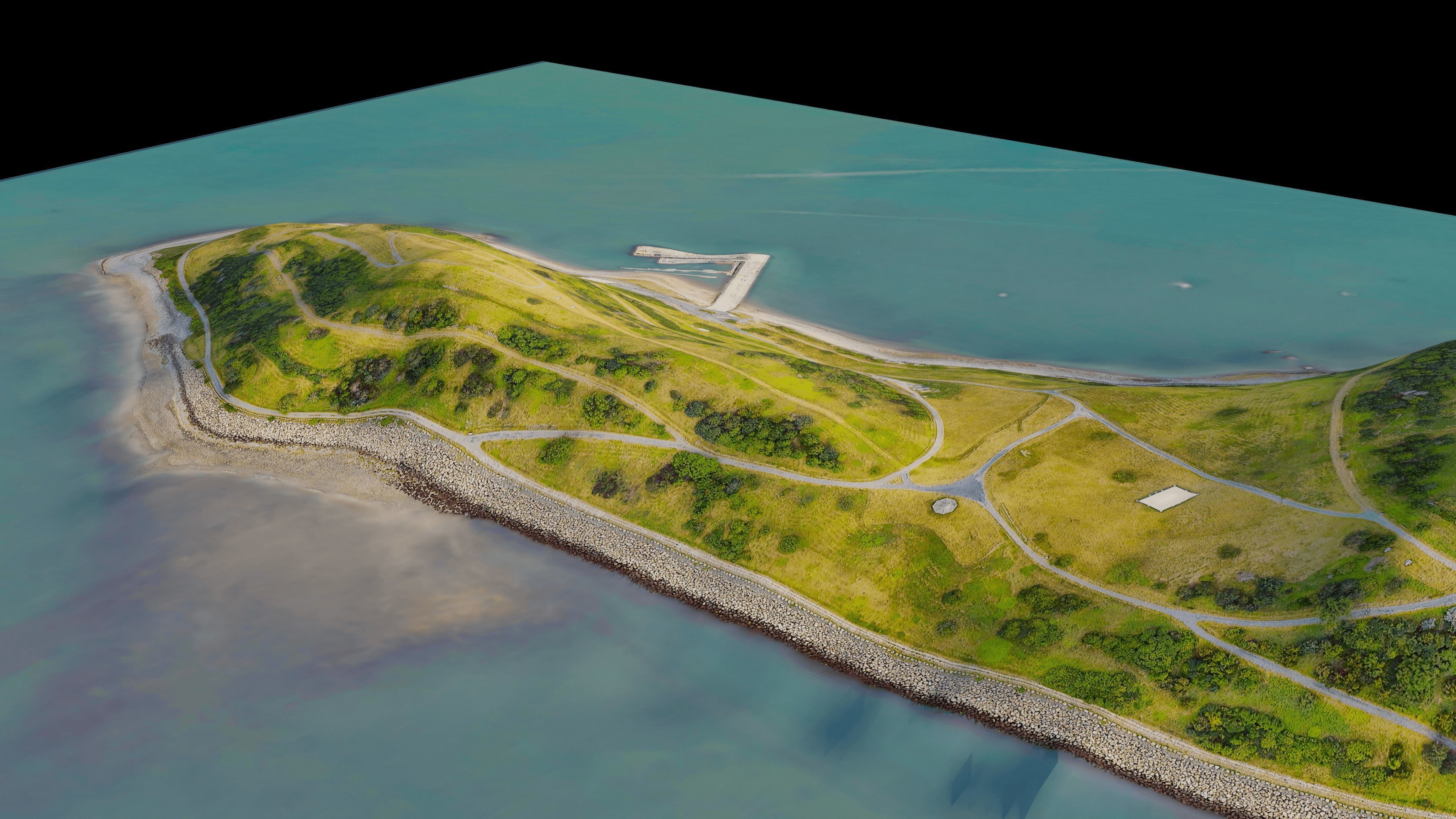 Spectacle Island Boston 3d model terrain 3D model | CGTrader