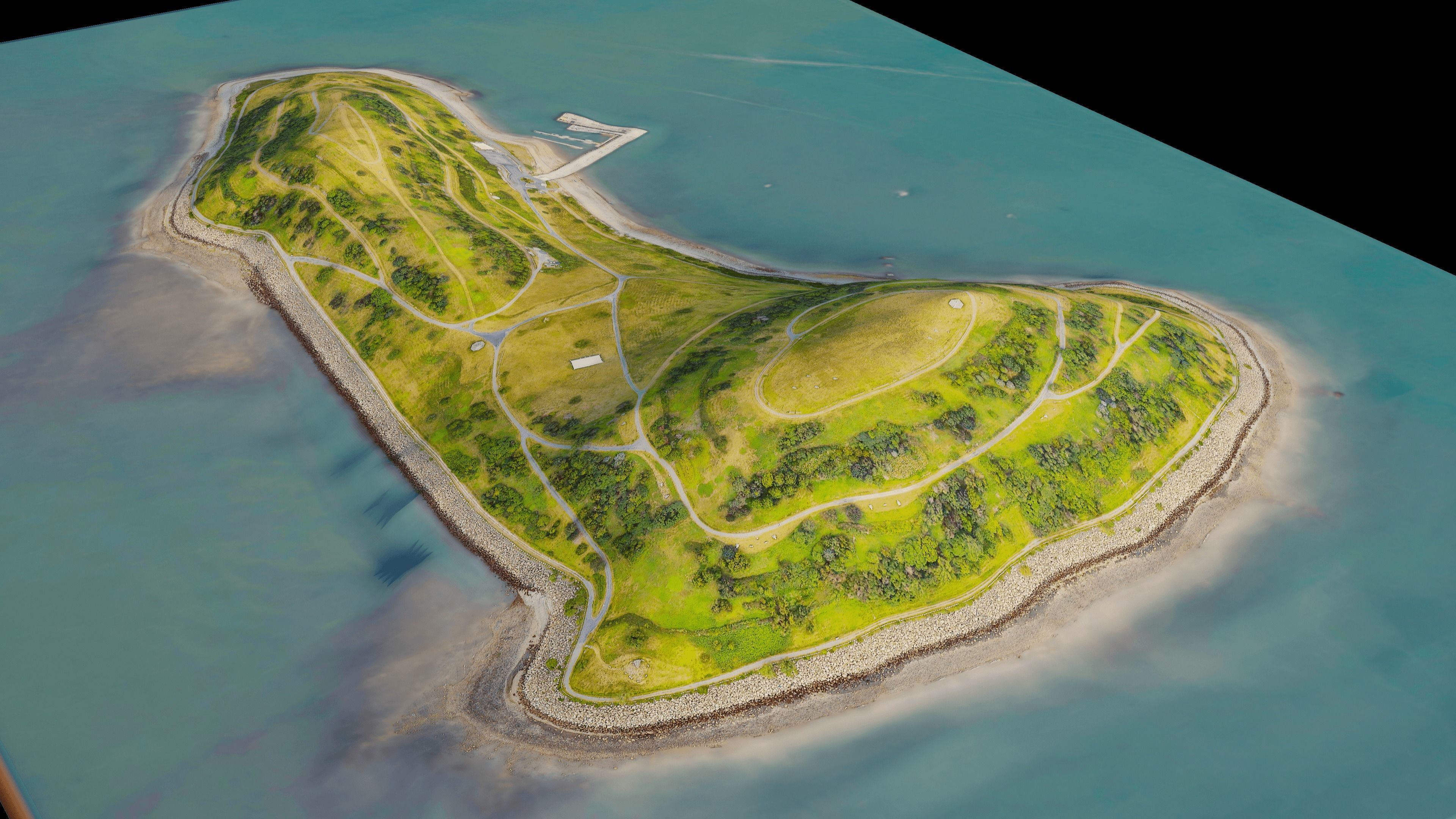 Spectacle Island Boston 3d model terrain 3D model | CGTrader