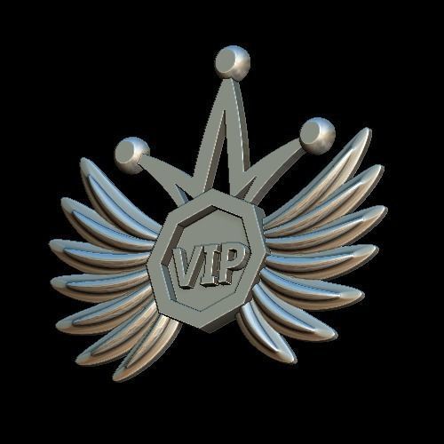 Logo VIP 3D model 3D printable | CGTrader