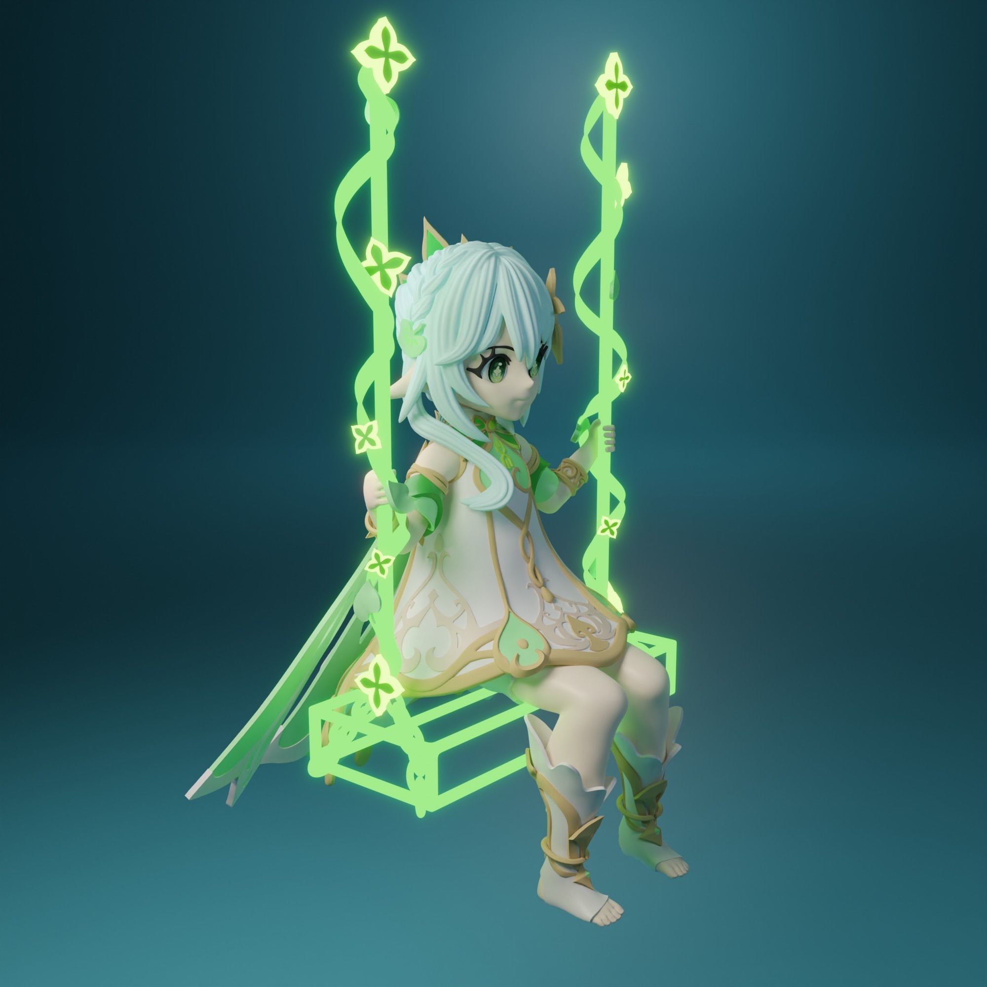 Nahida from Genshin Impact 3D model 3D printable | CGTrader
