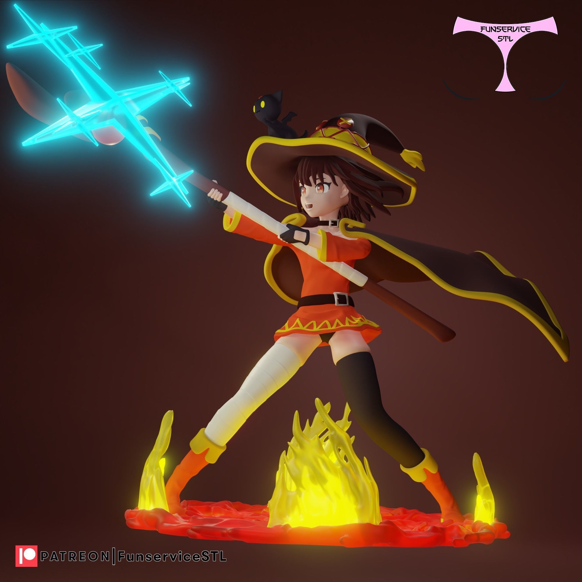 Megumin from Konosuba anime 3D model 3D printable | CGTrader
