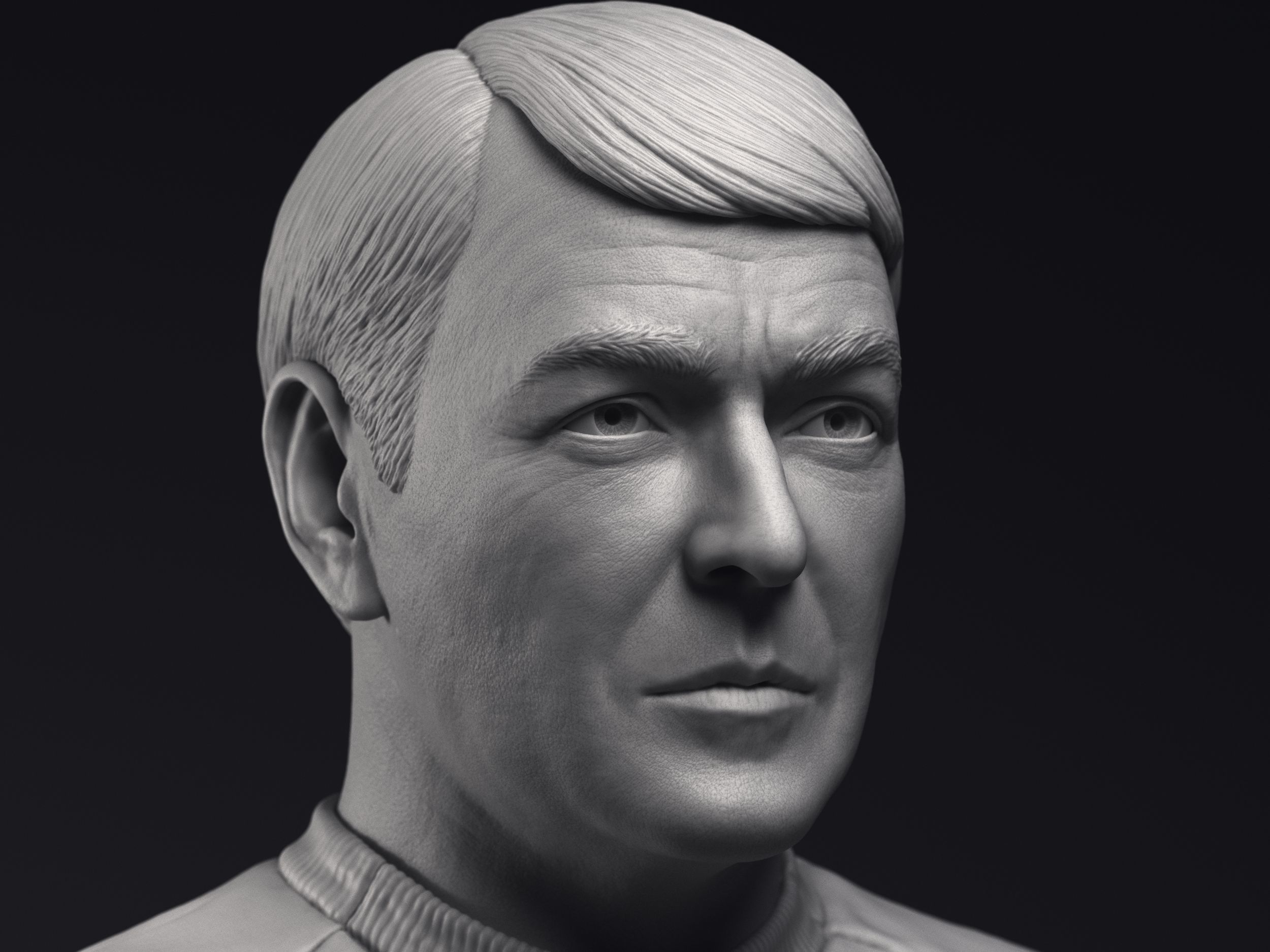 James Doohan as Montgomery Scott Bust Printable 3D Model 3D model 3D ...