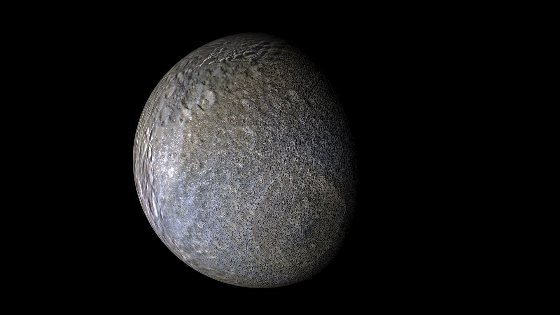 Mimas Planet 3D model | CGTrader