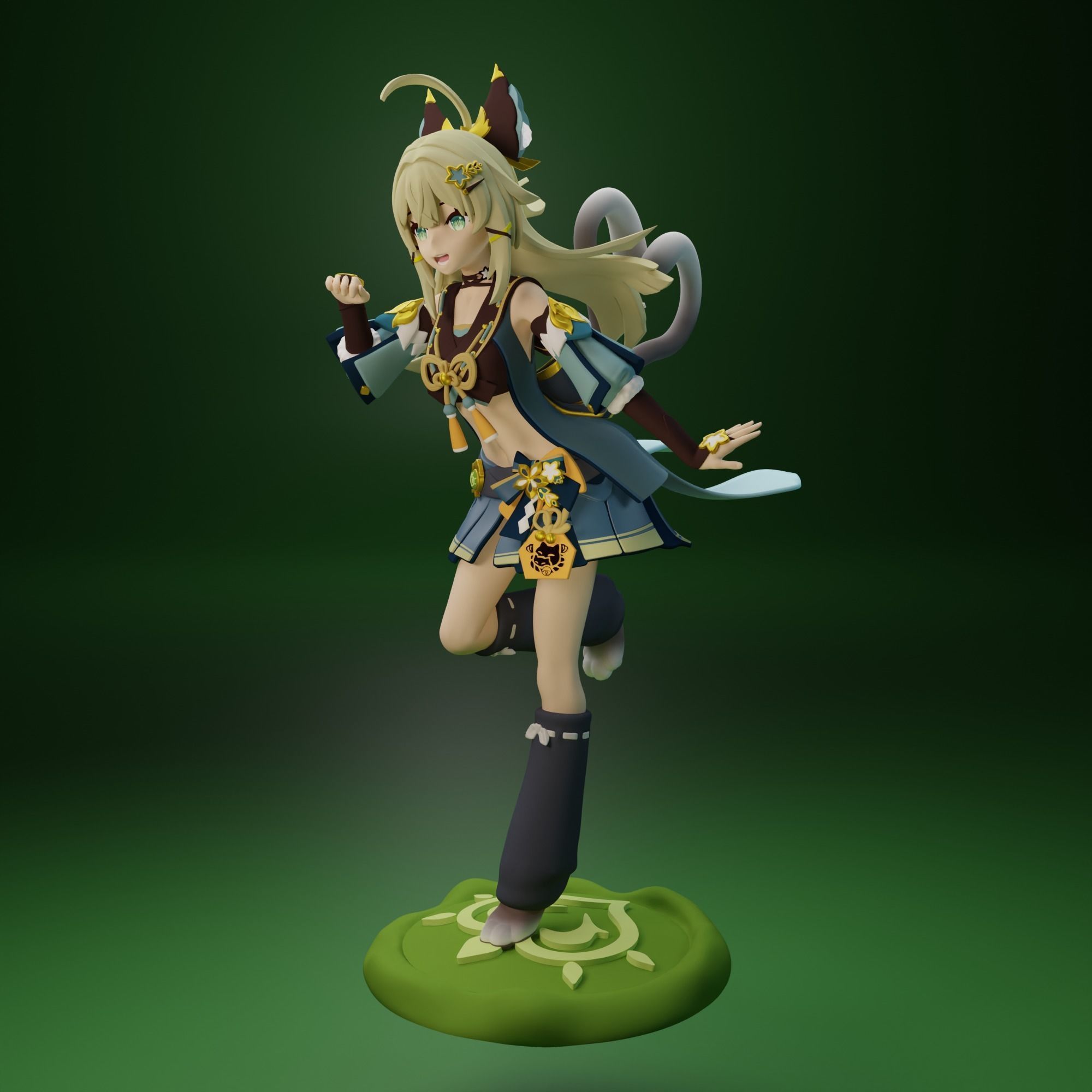 KIRARA FROM GENSHIN IMPACT 3D model 3D printable | CGTrader