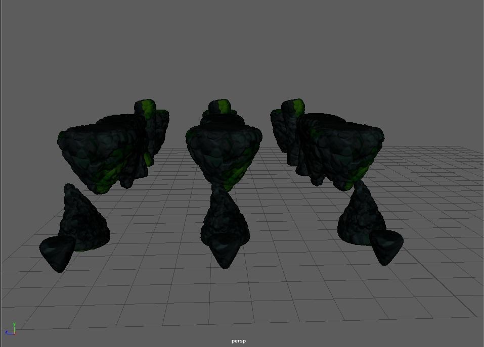 Ghibli Style Rocks 3D model | CGTrader