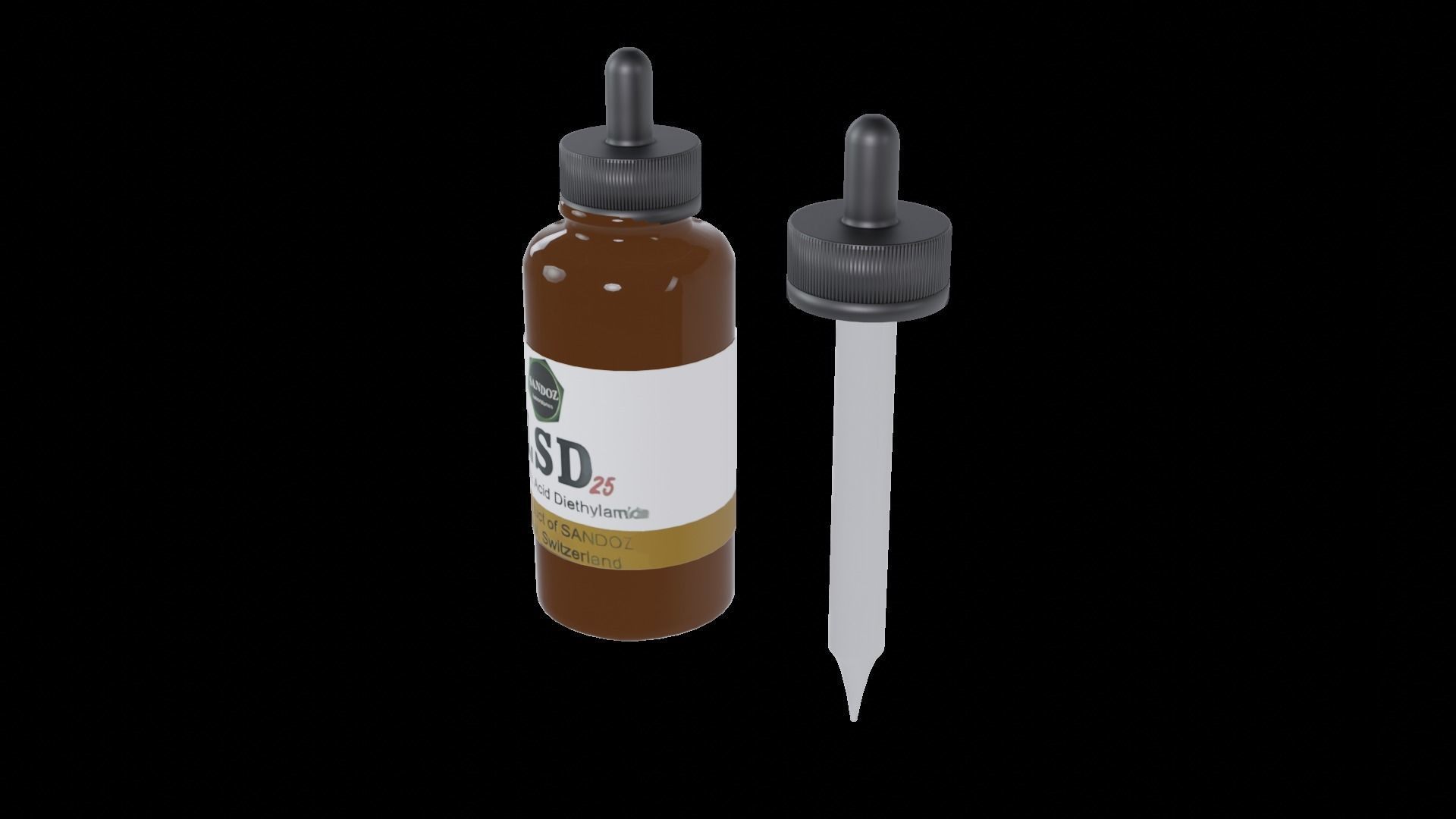 3D model LSD Vial VR / AR / low-poly | CGTrader