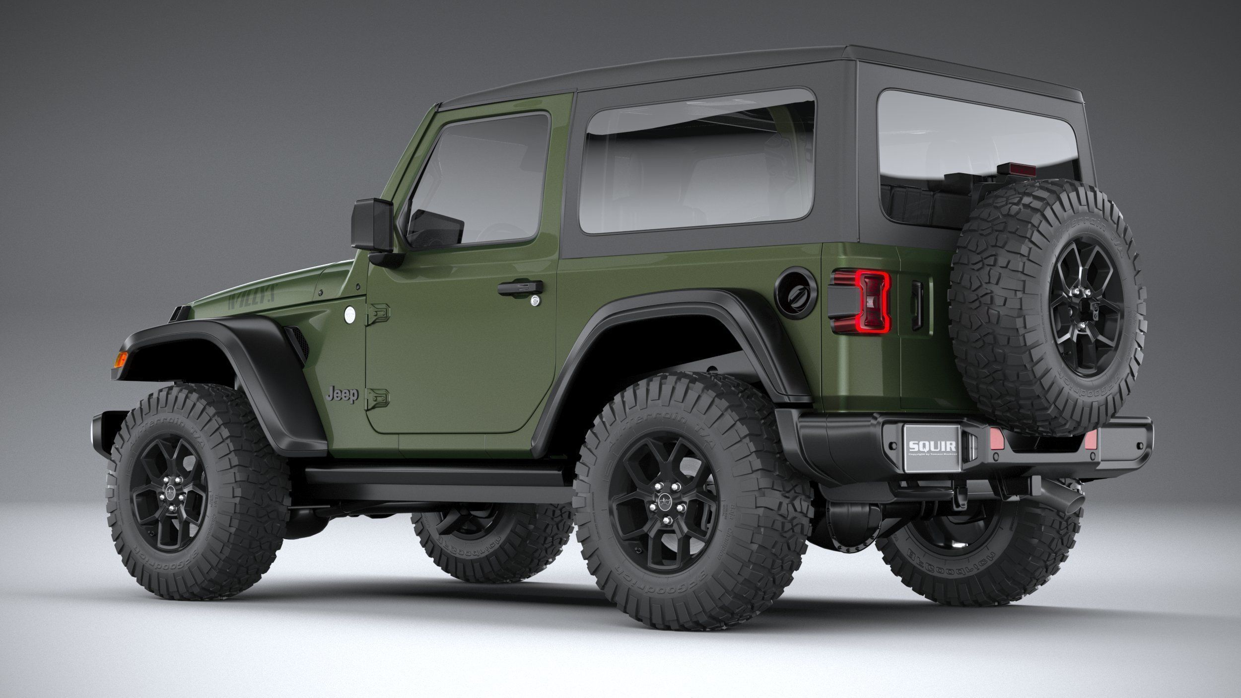 Jeep Wrangler Willys 2024 3D model | CGTrader
