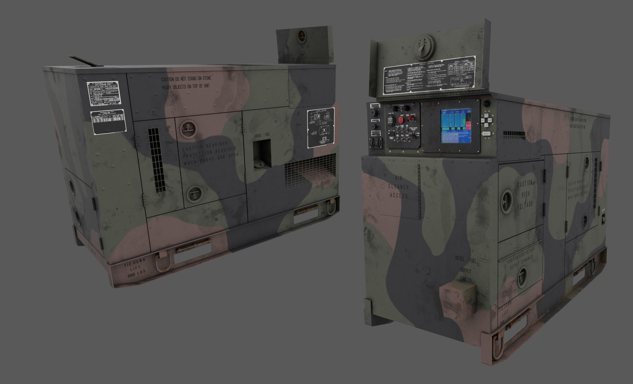 3D model Power Generator Trailer MEP VR / AR / low-poly | CGTrader