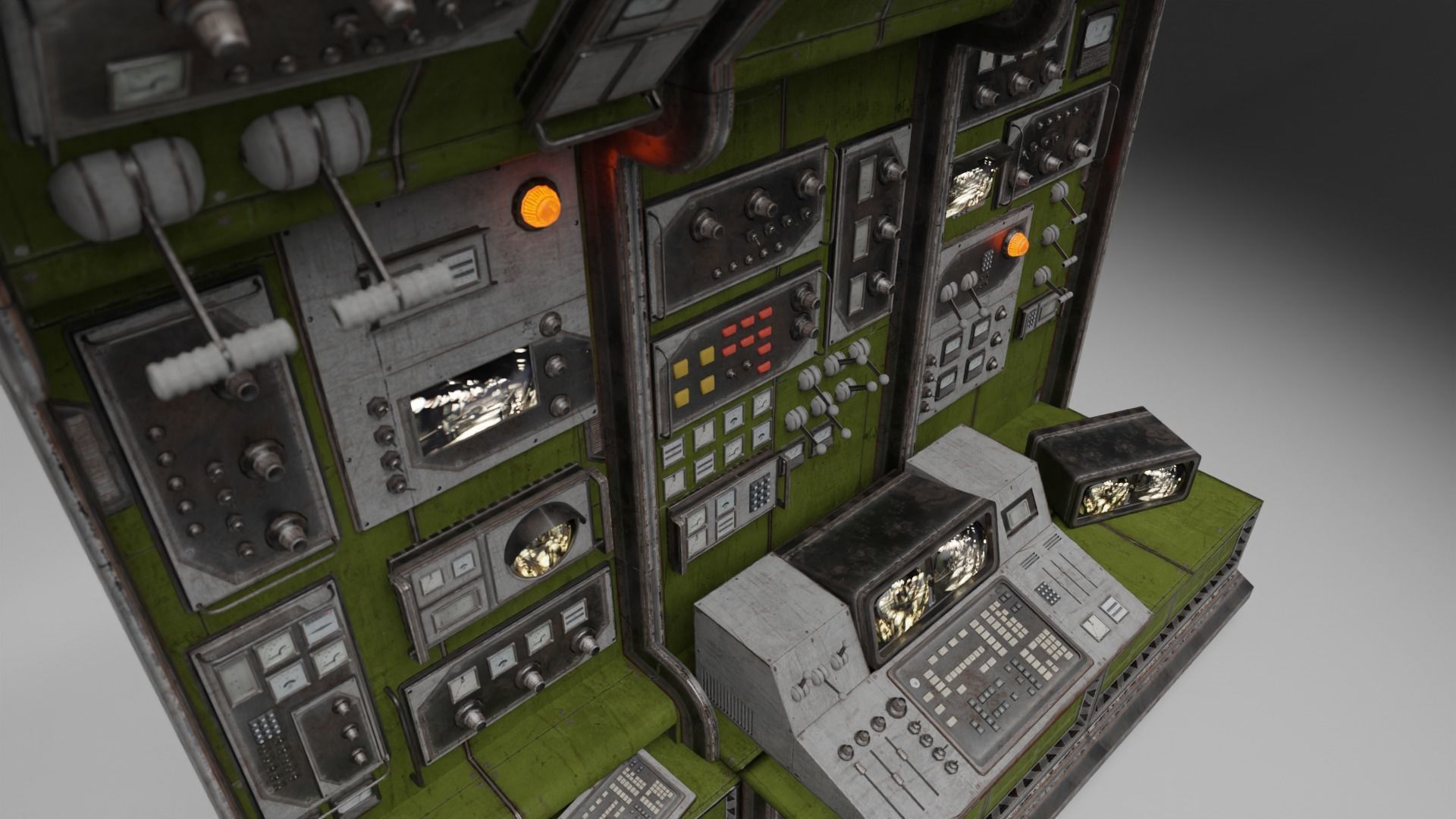3D model Modular Control Room VR / AR / low-poly | CGTrader