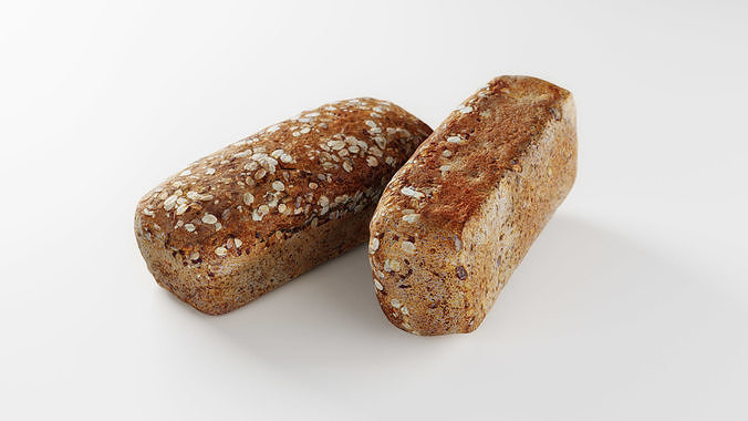 3D model Dark Bread Loaf - 3D Scan VR / AR / low-poly | CGTrader