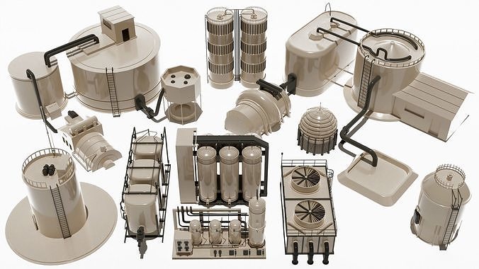 Factory KT vol01 with asset library 3D model | CGTrader