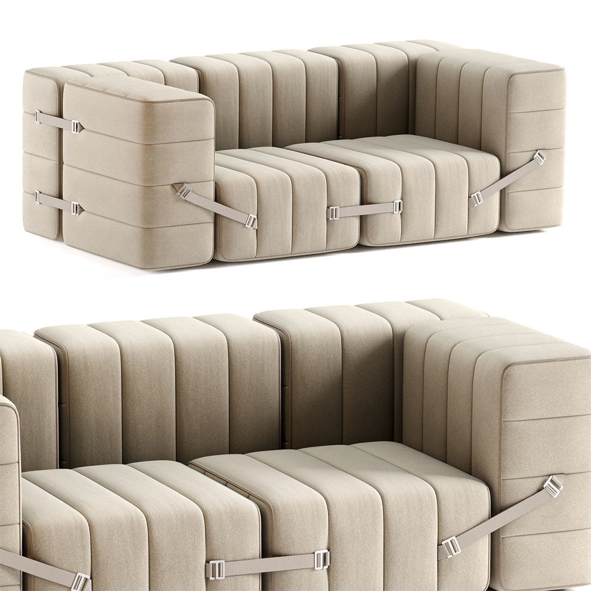 Curt Modular Sofa 3D model | CGTrader