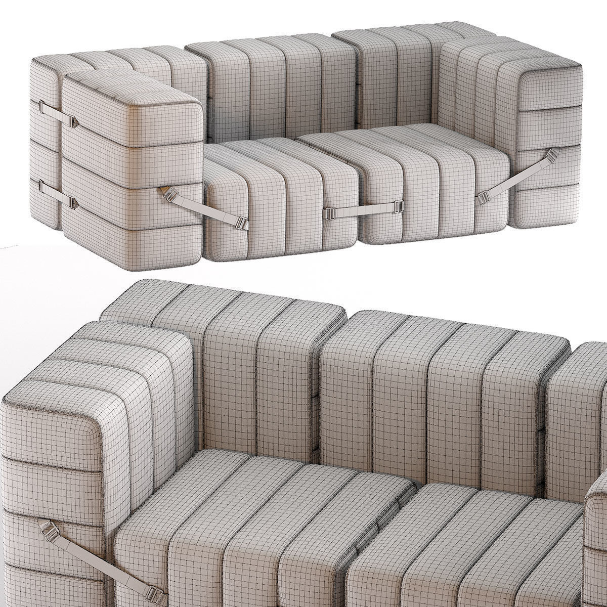 Curt Modular Sofa 3D model | CGTrader