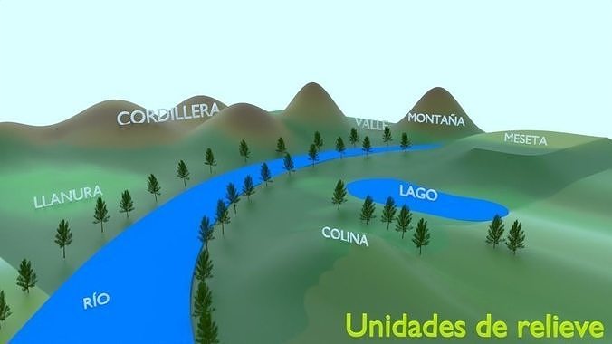 Relief units - Unidades de relieve 3D model | CGTrader