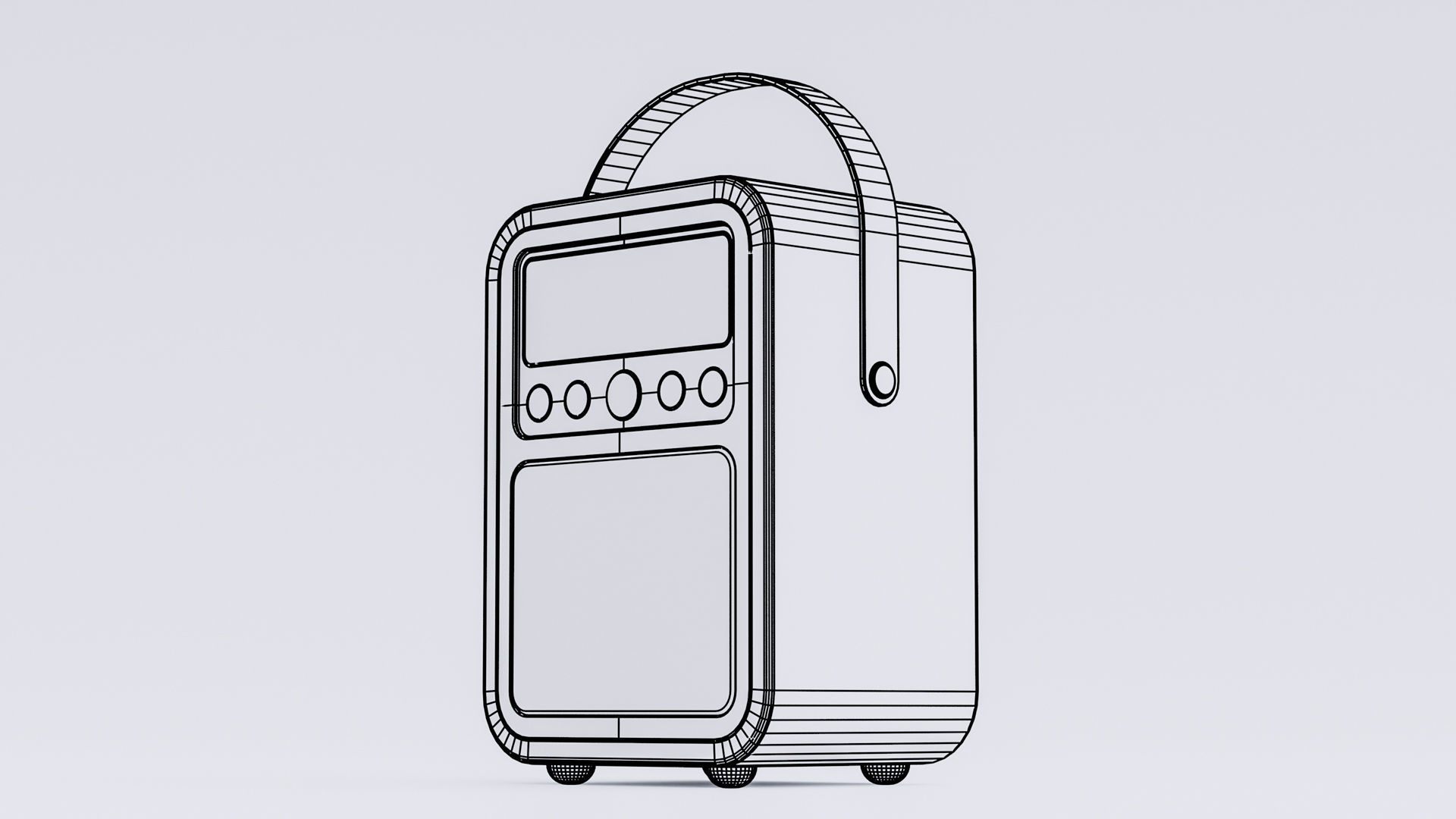 3D model Wooden Portable Radio VR / AR / low-poly | CGTrader