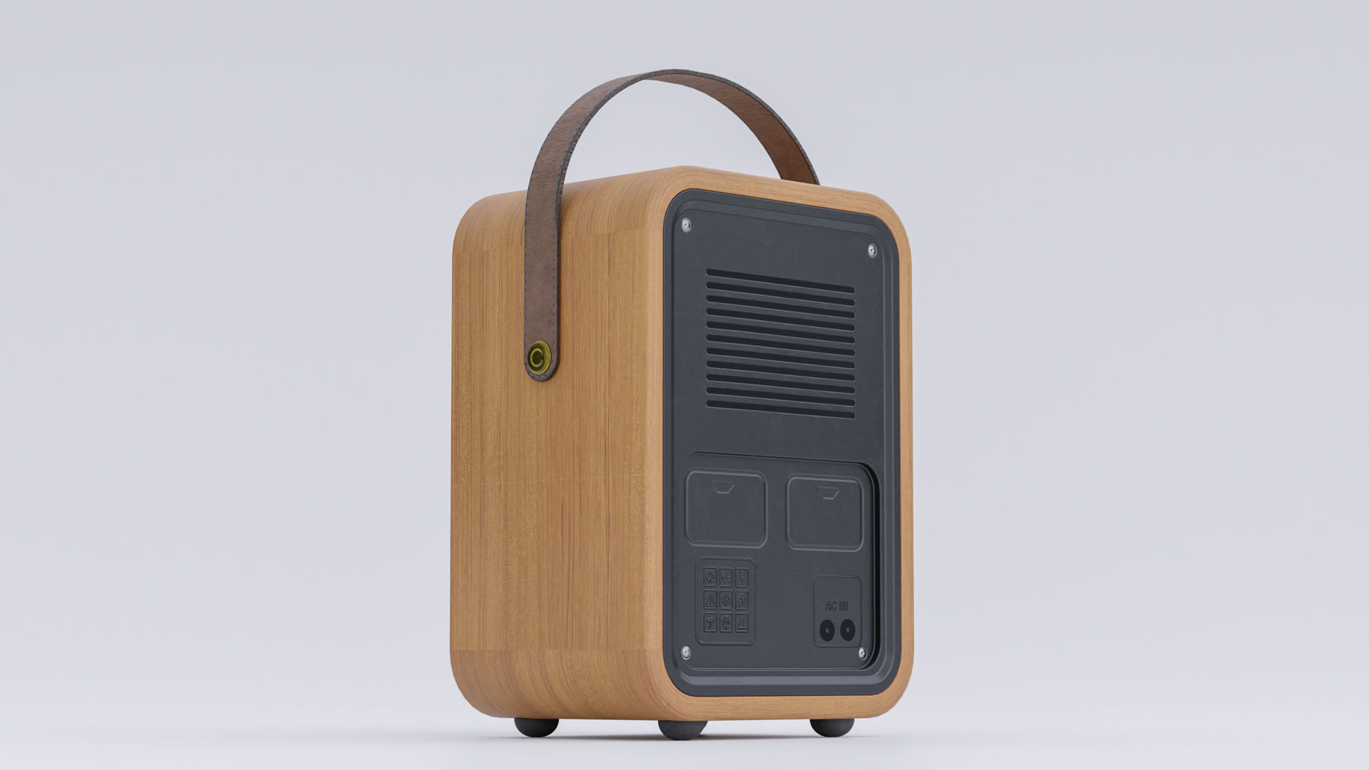 3D model Wooden Portable Radio VR / AR / low-poly | CGTrader