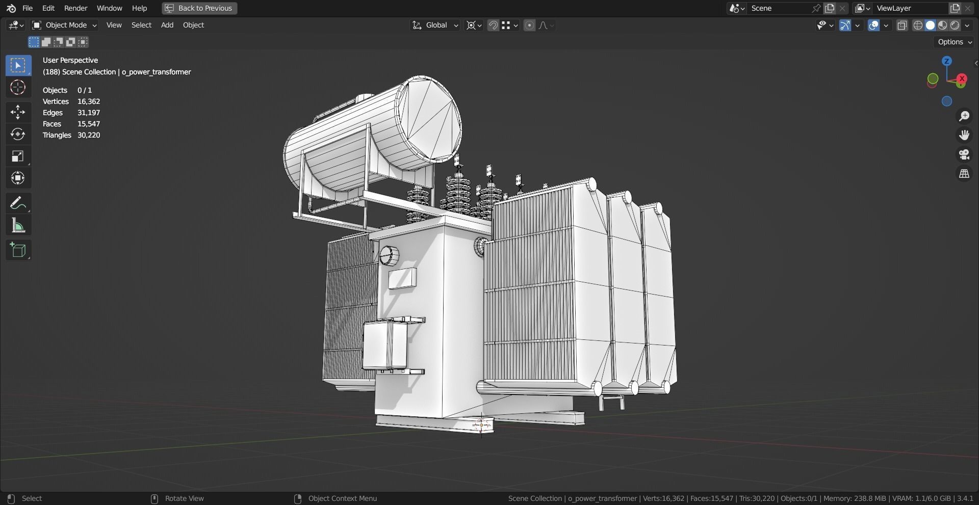 3D model Power Transformer VR / AR / low-poly | CGTrader