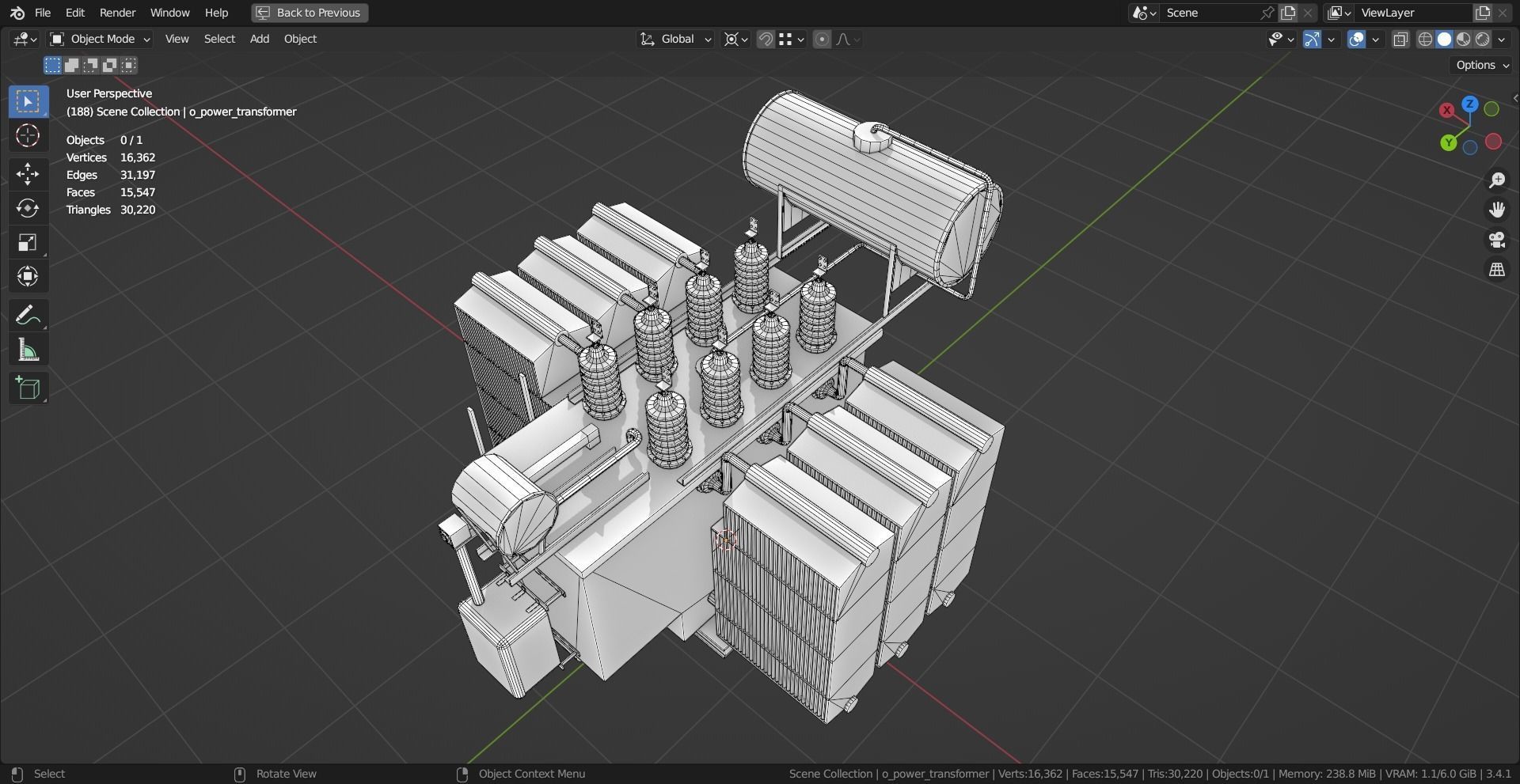 3D model Power Transformer VR / AR / low-poly | CGTrader